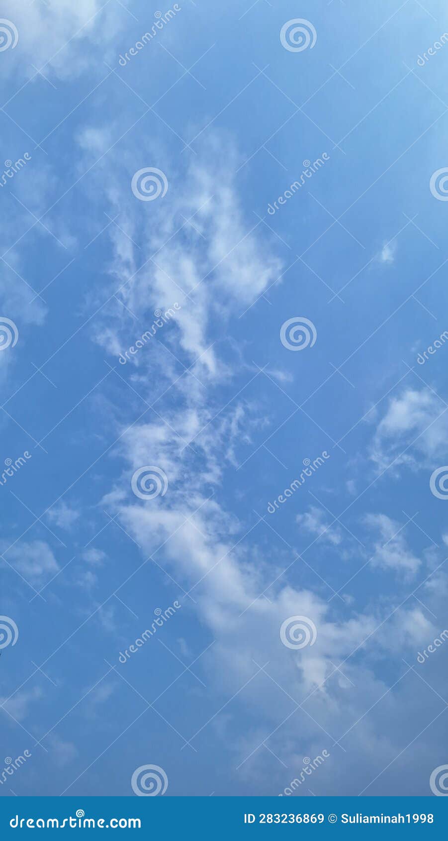 Clear Blue Sky and Few Clouds Stock Image - Image of clear, clouds ...