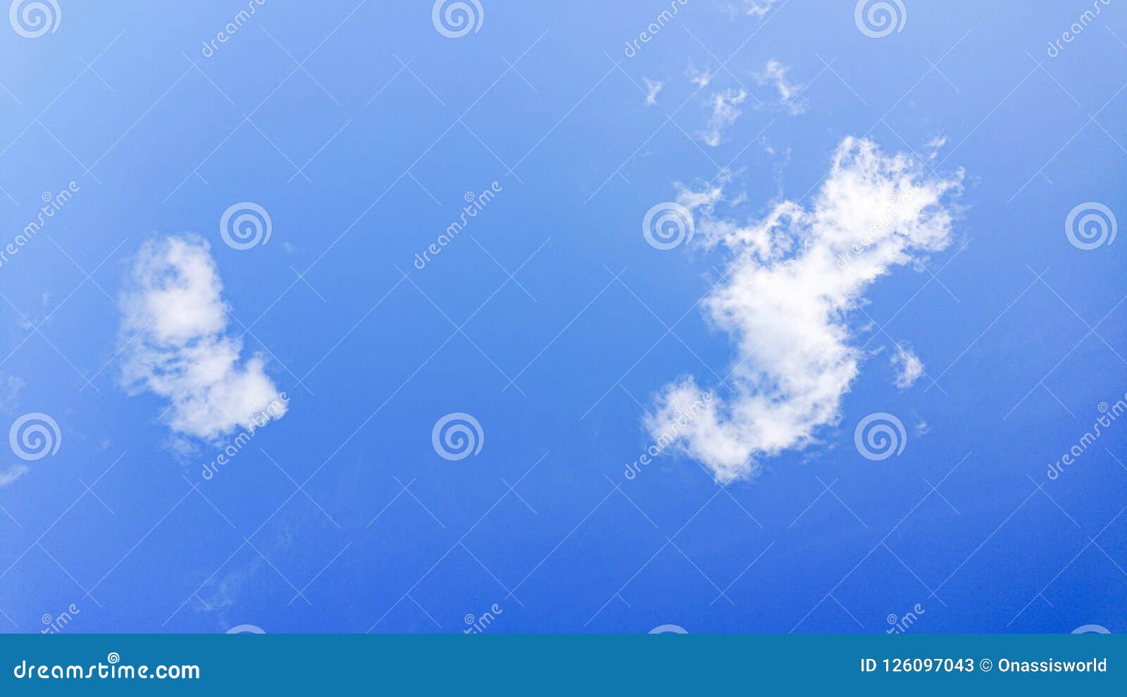 Clear blue sky and clouds stock image. Image of faint - 126097043