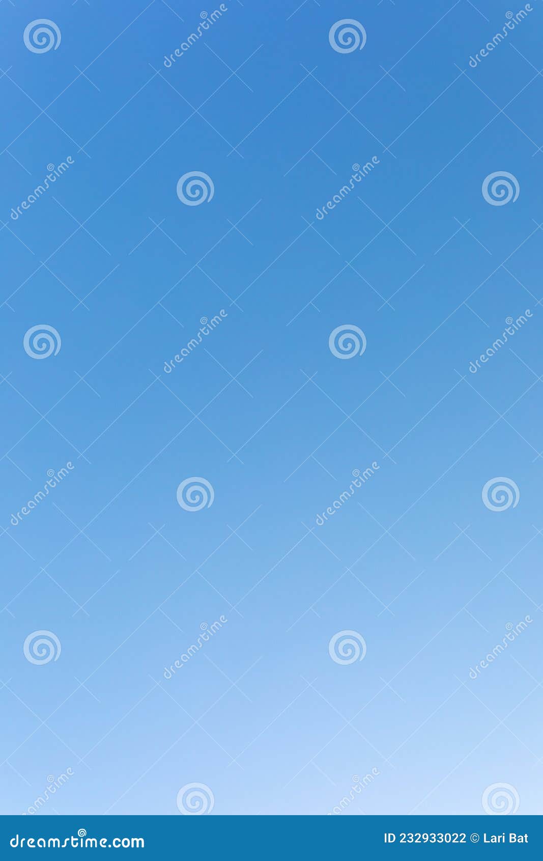 Clear Blue Sky. Gradient from Dark To Light Stock Photo - Image of ...