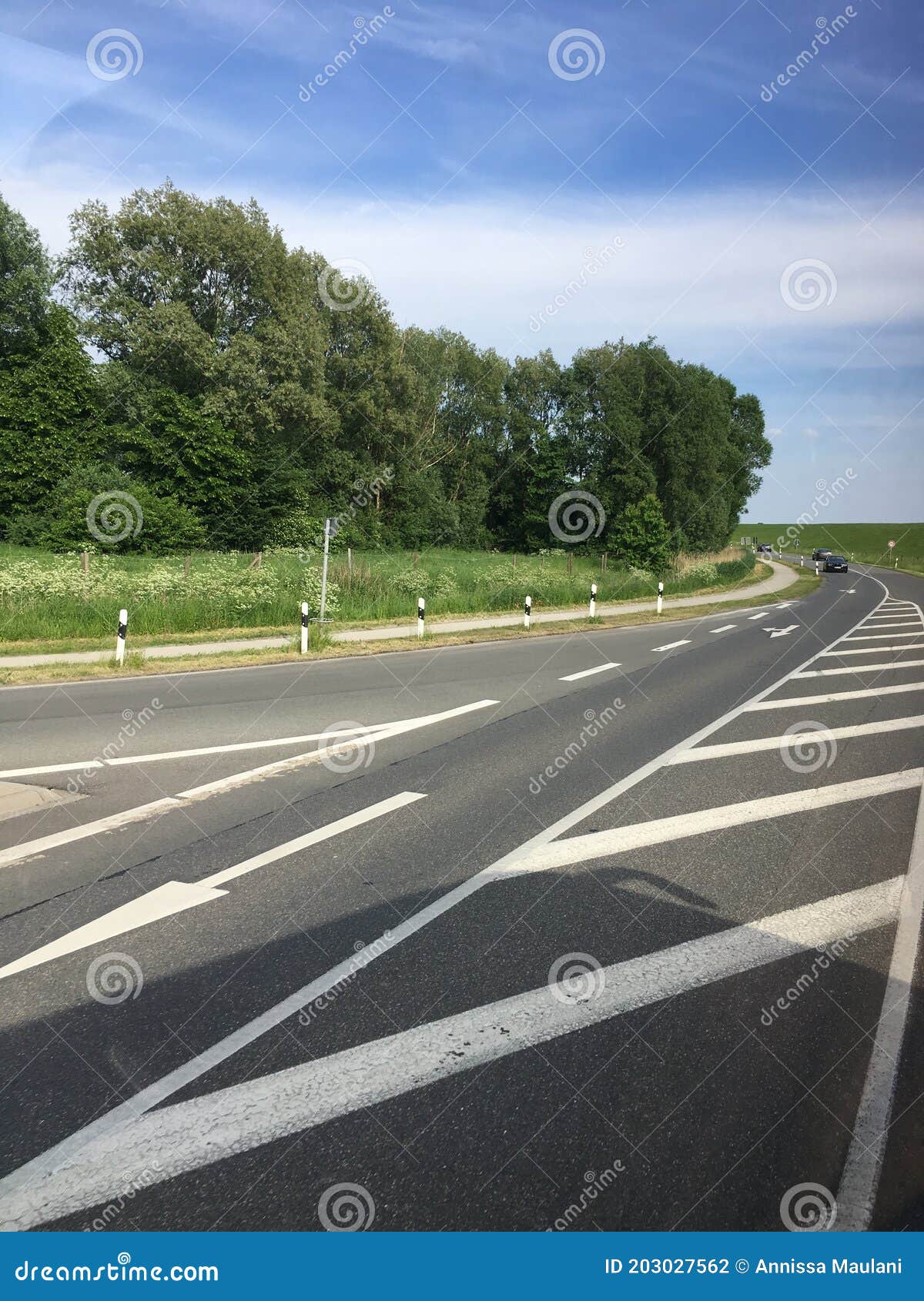 Turn about road blue sky stock photo. Image of turn - 203027562