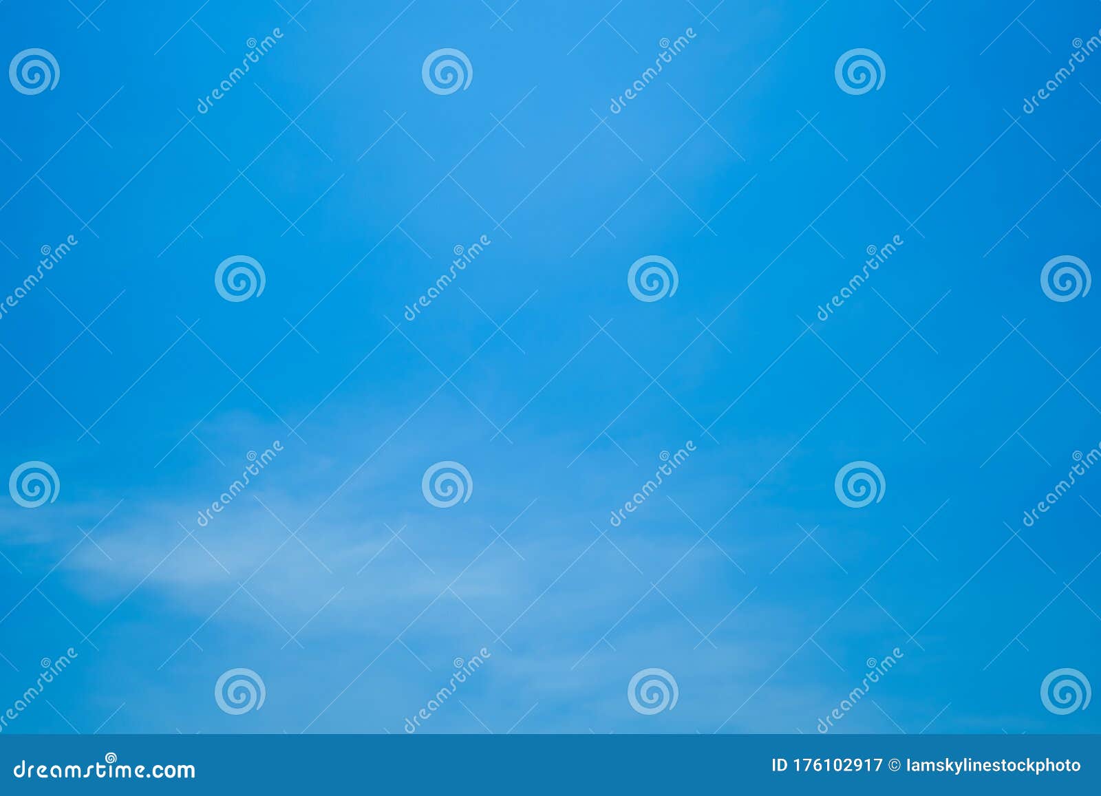 Clear Blue Sky with Slightly White Cloud Stock Image - Image of ...