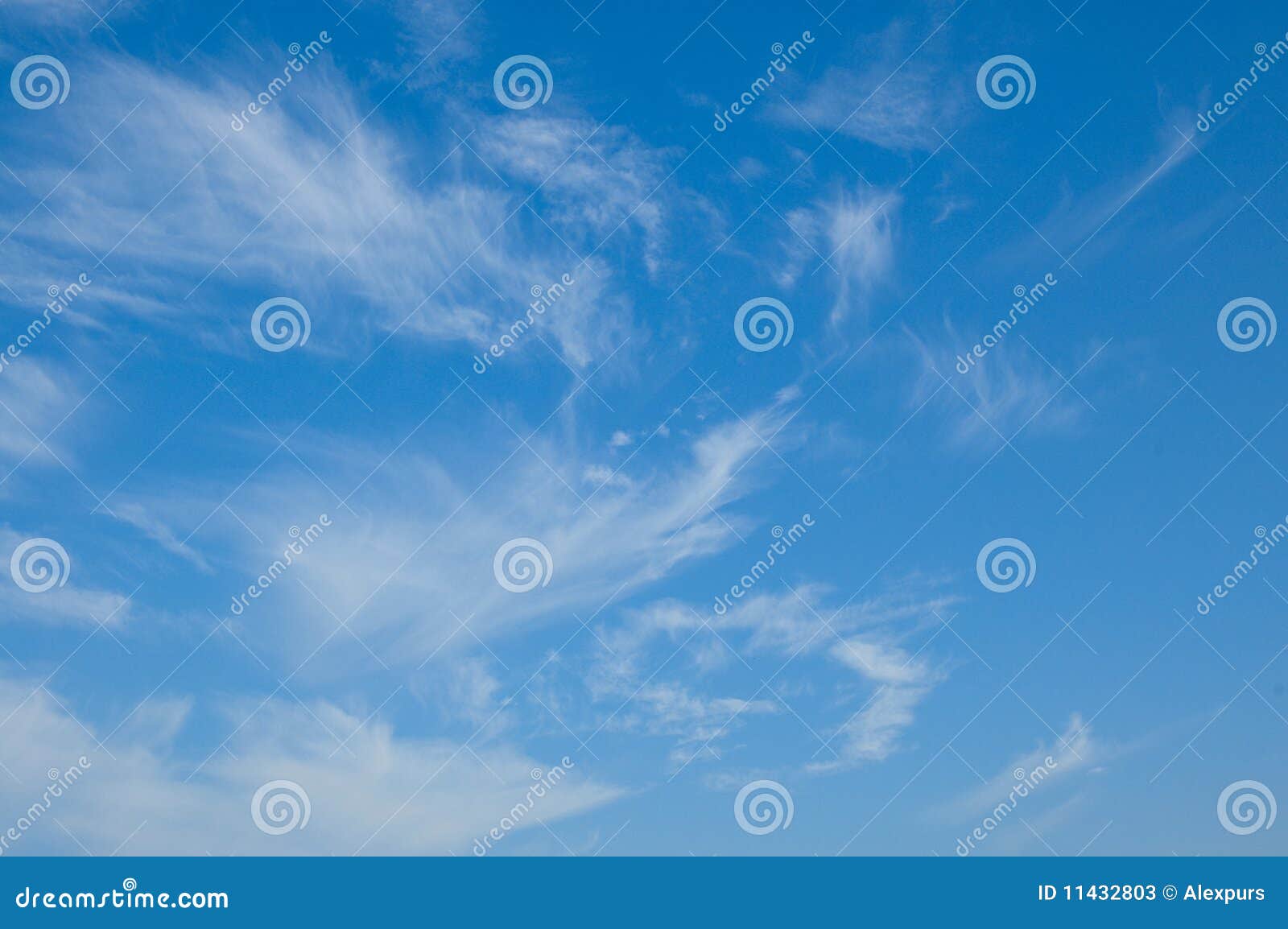 Clear Blue Sky and White Clouds. Stock Image - Image of blue, white ...