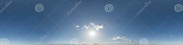 Clear Blue Skybox with Clouds As Seamless Hdri 360 Panorama with Zenith ...