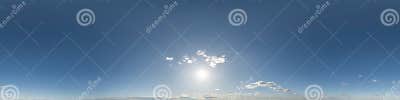 Clear Blue Skybox with Clouds As Seamless Hdri 360 Panorama with Zenith ...