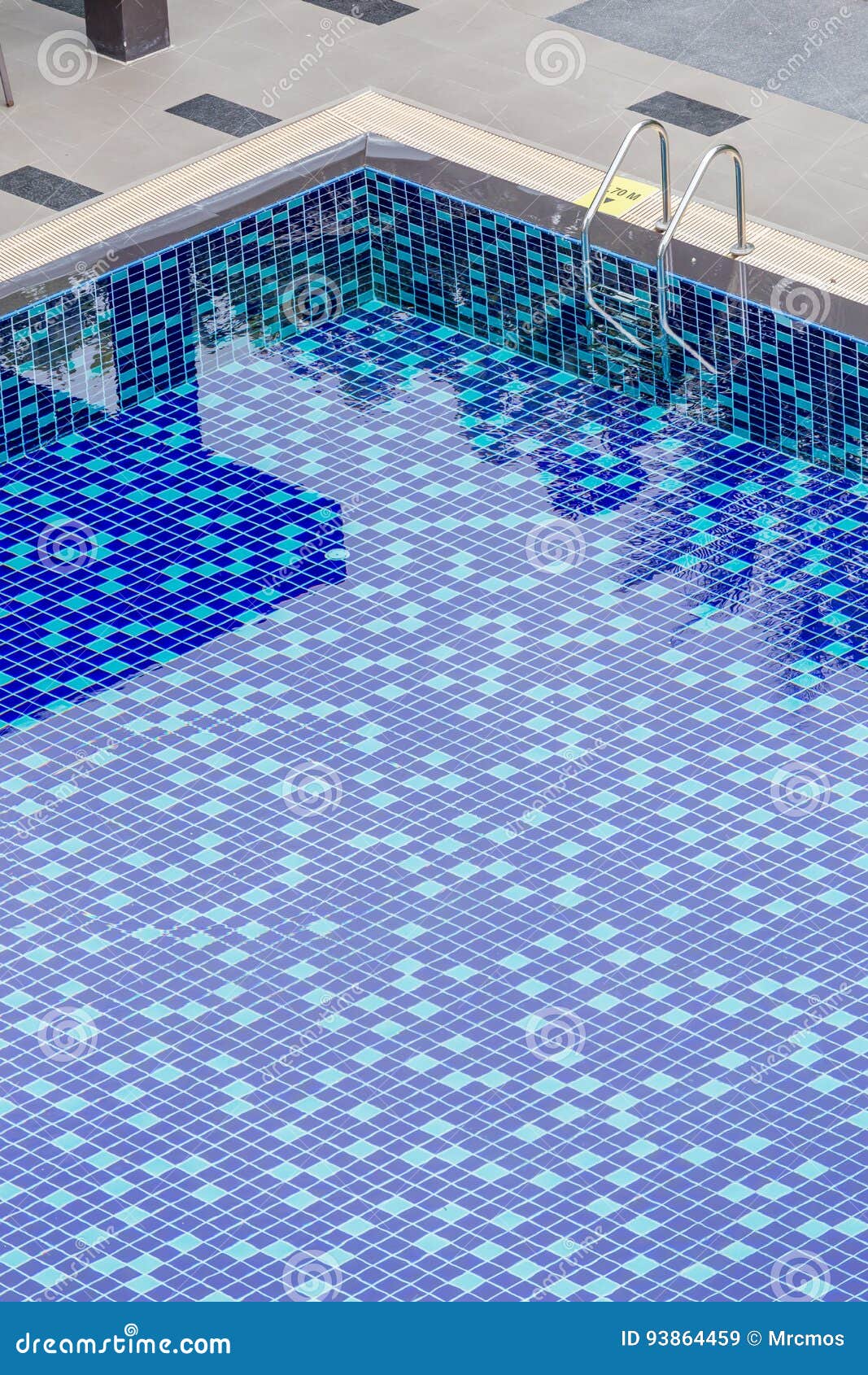 Clear Blue Swimming Pool and Shadow Reflected on Surface Water, Stock ...