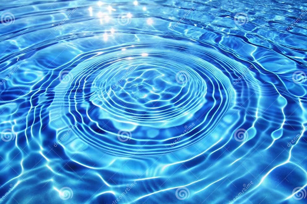 Clear Blue Water Ripple Surface Texture Stock Illustration ...