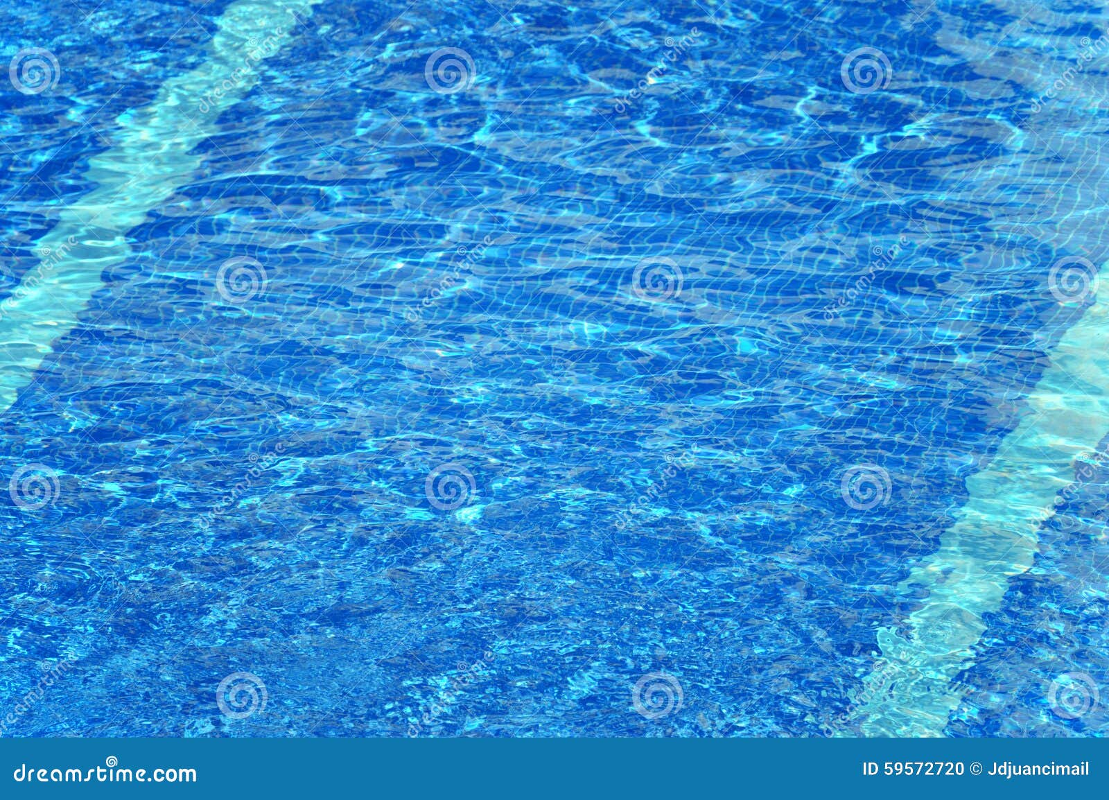 Clear Blue Water Ripples in a Swimming Pool Stock Photo - Image of ...