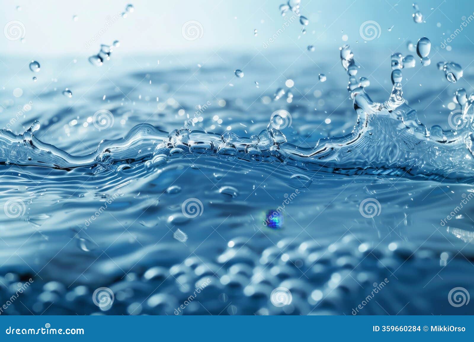 Ripples Top View. Realistic Water Concentric Circles And Liquid ...