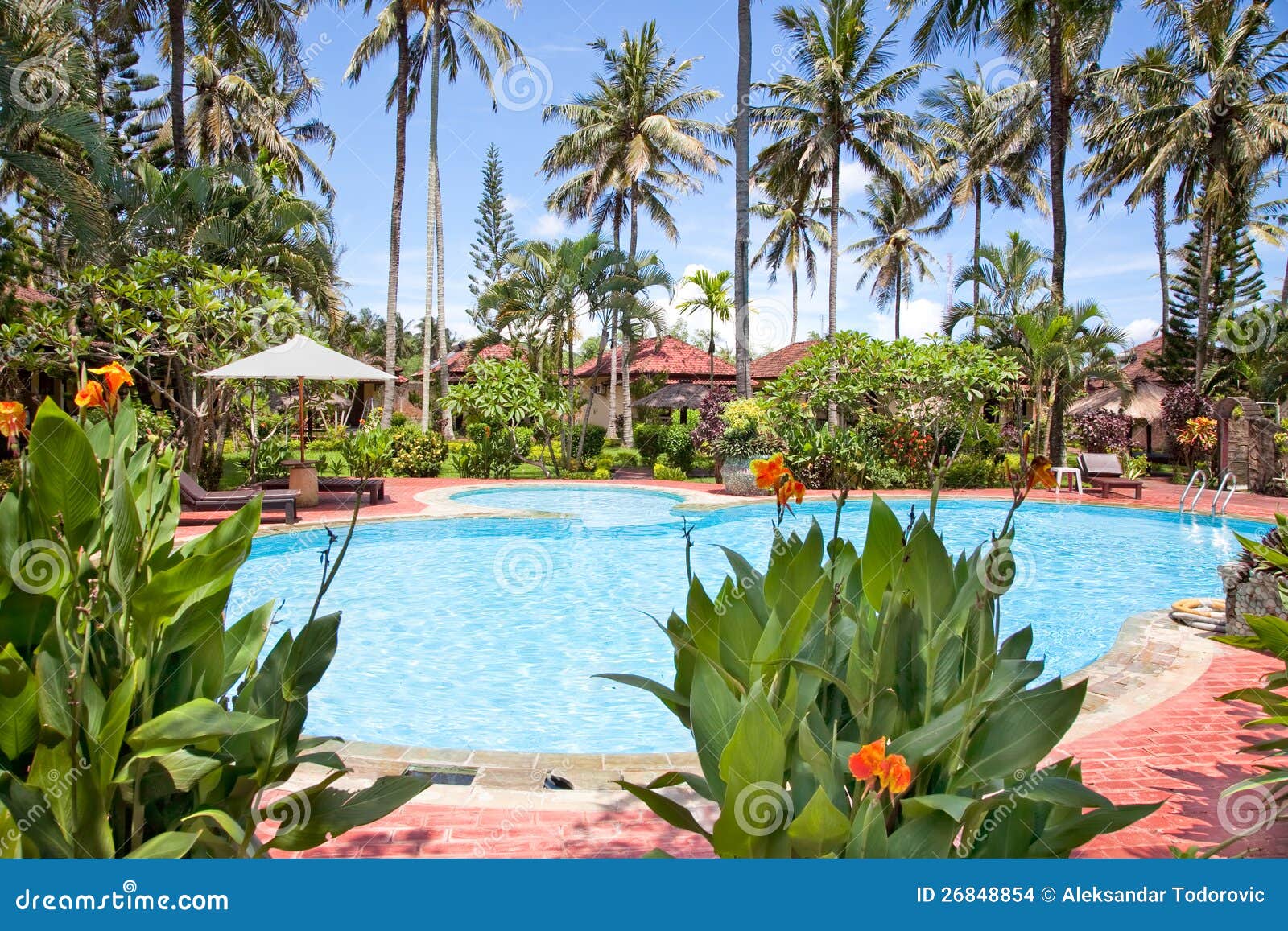 Clear Blue Water in Swimming Pool Stock Photo - Image of scene, remote ...