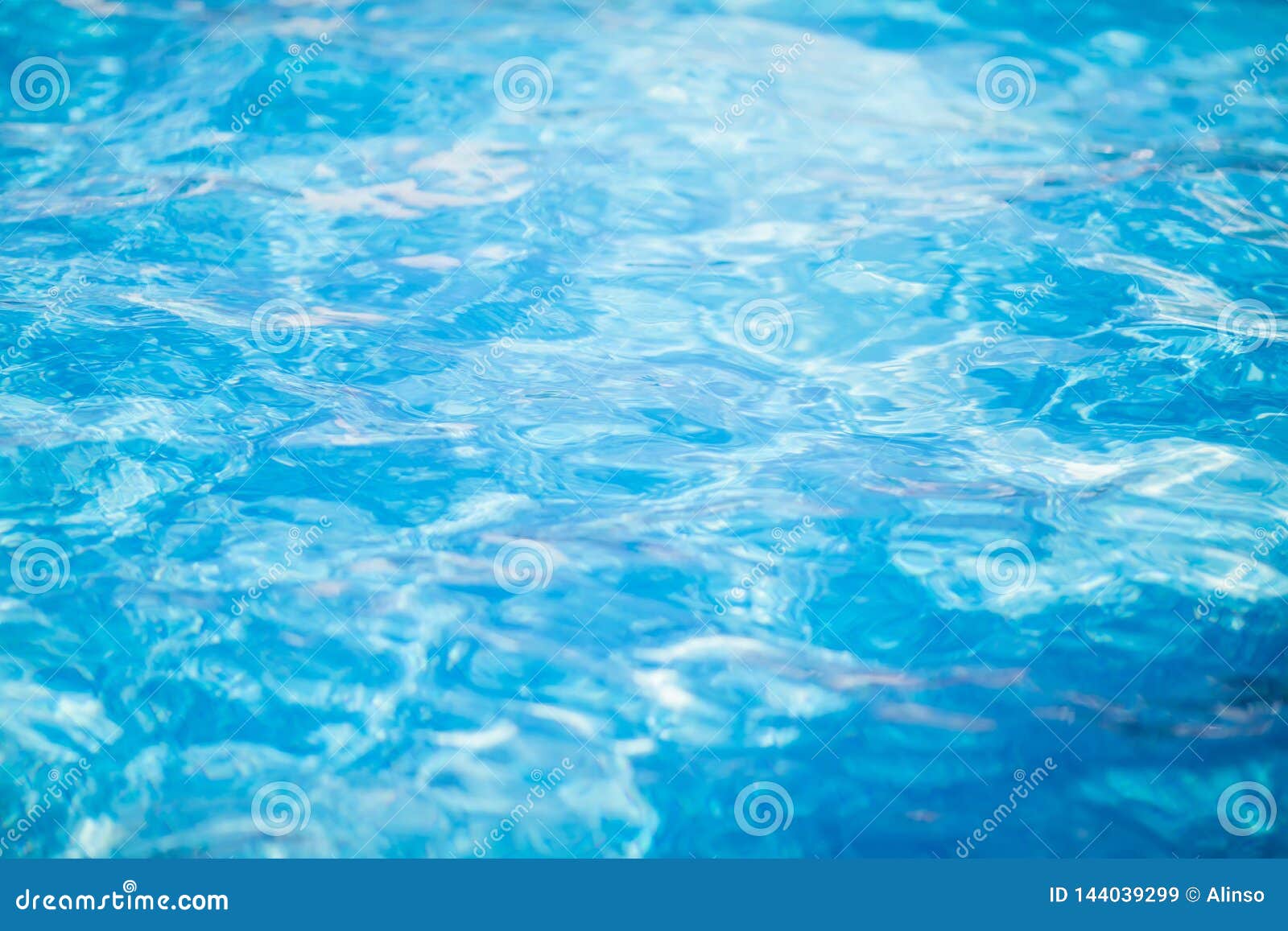 Clear Blue Water with Waves in the Swimming Pool Stock Image - Image of ...