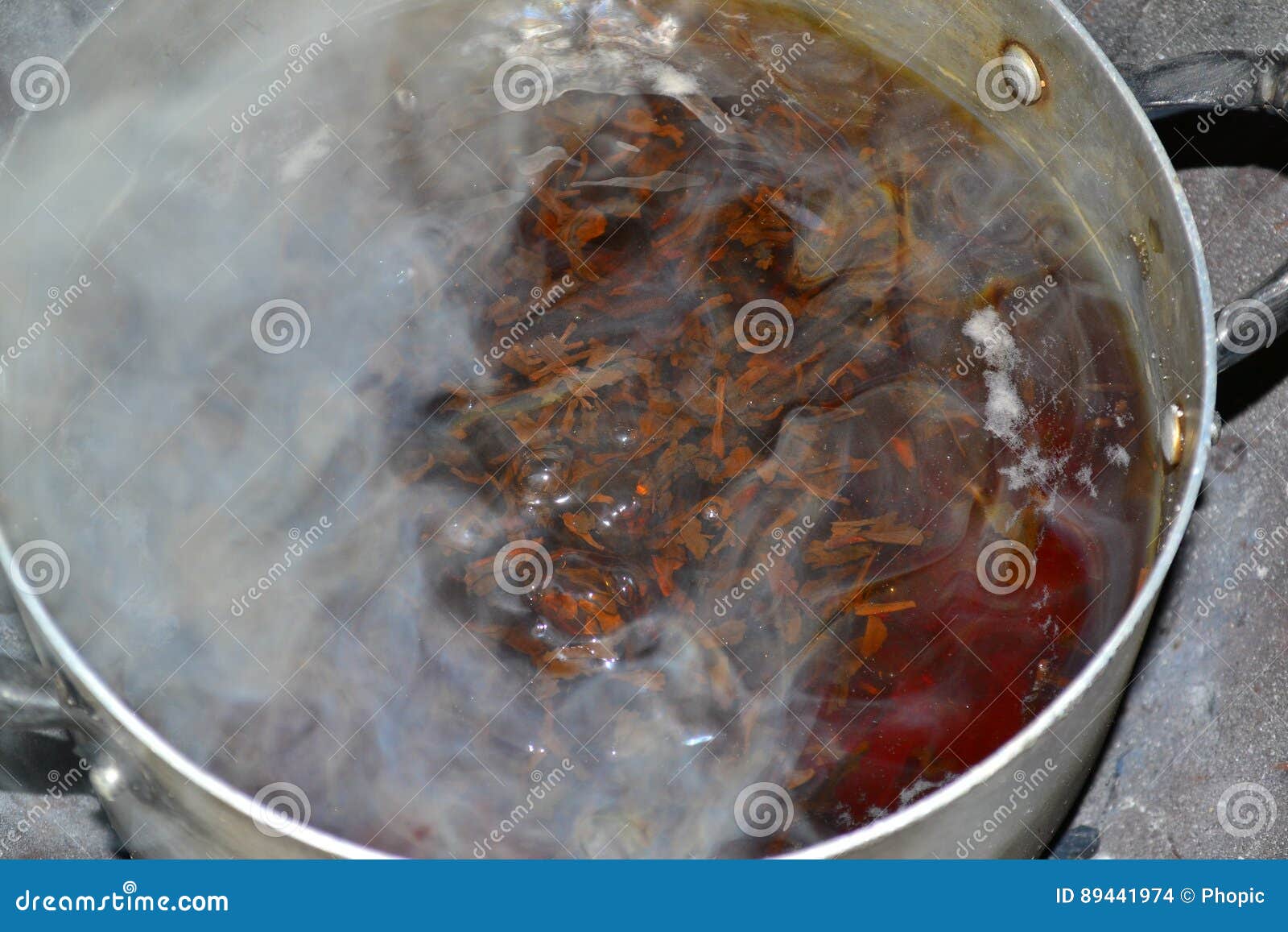Clear Boiling black tea stock photo. Image of herb, industries - 89441974