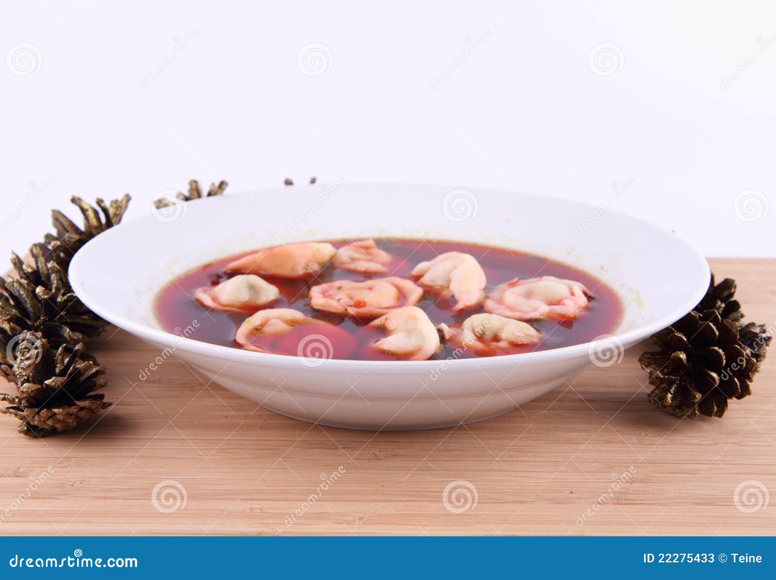 Clear Borscht with Dumplings Stock Image - Image of cuisine, clear ...