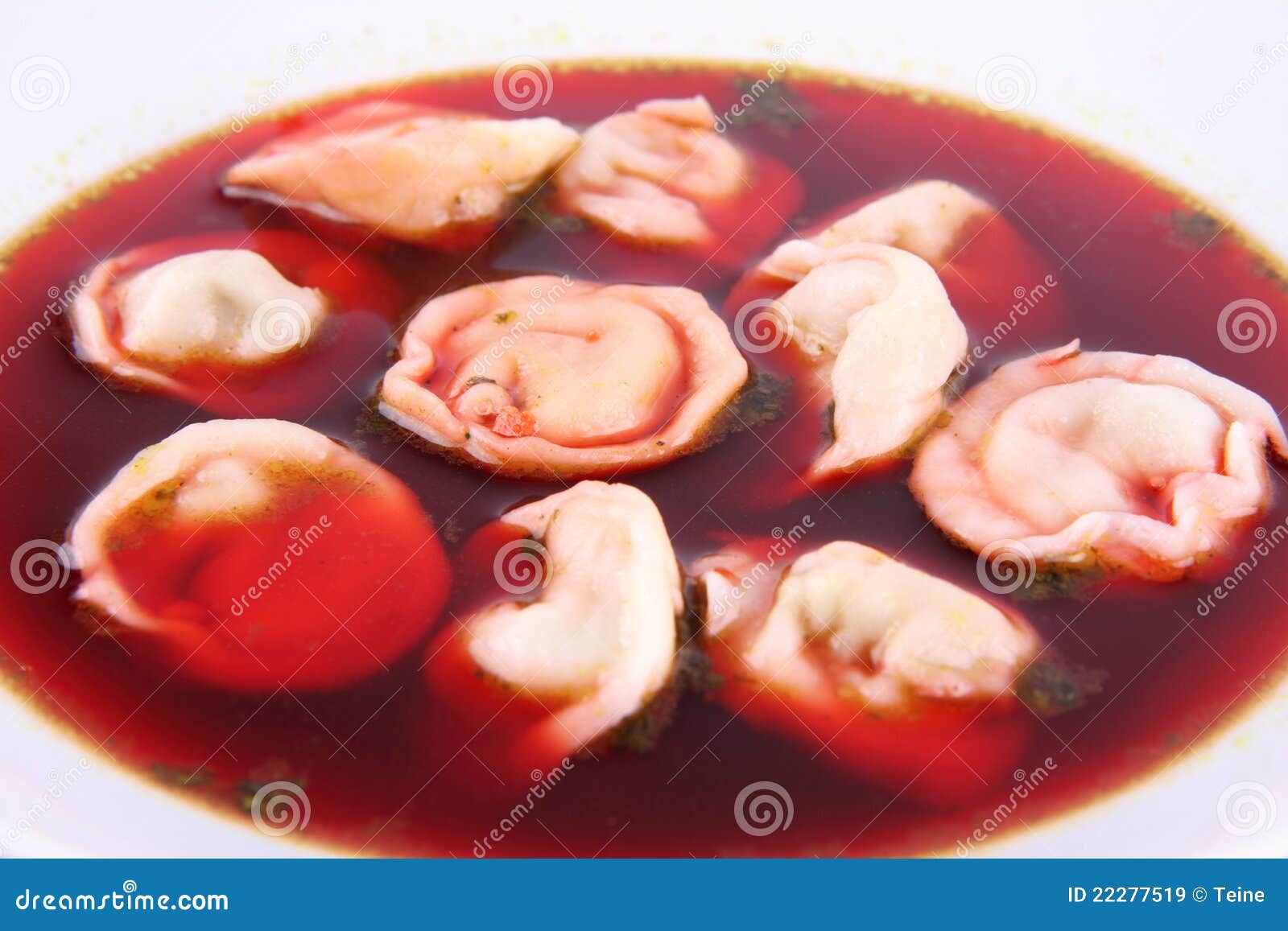 Clear Borscht with Dumplings Stock Image - Image of bortsch, borstch ...