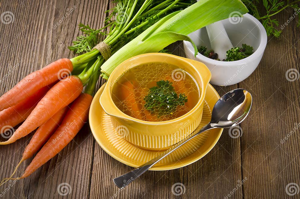 Clear broth stock photo. Image of cuisine, cooking, bouillon - 23487052
