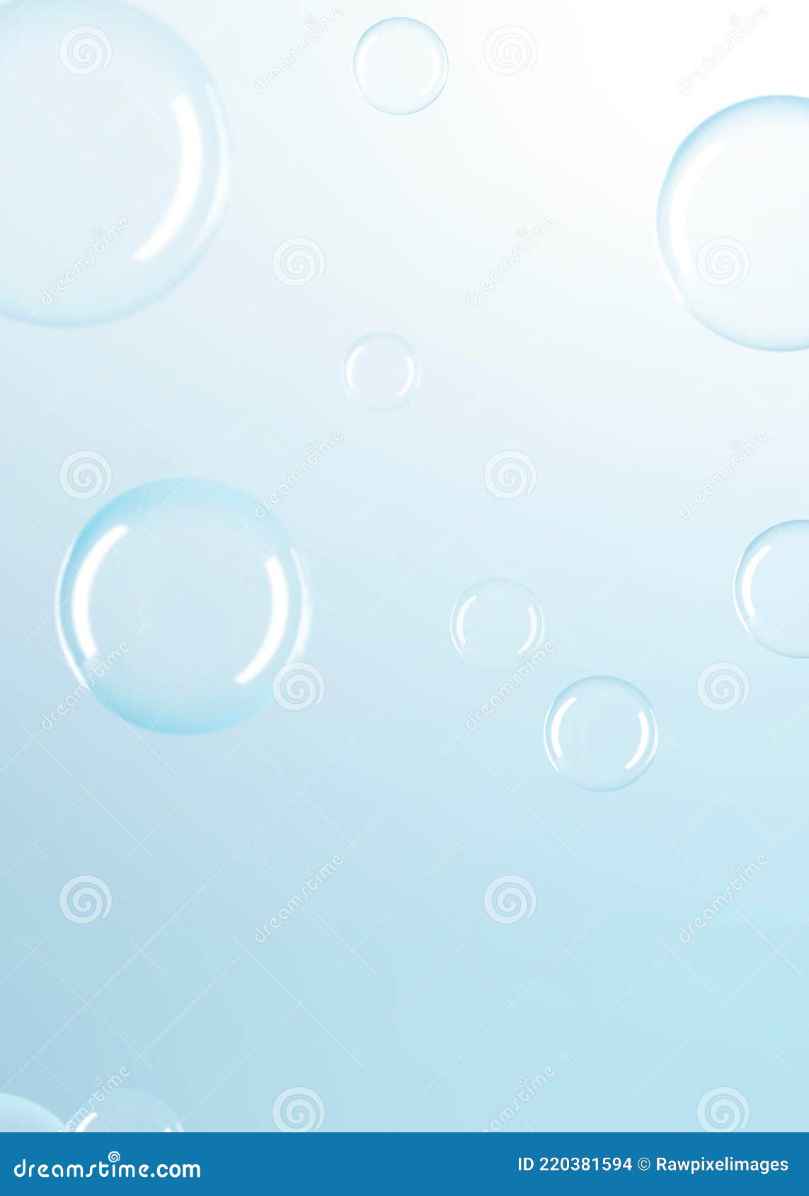Clear Bubble Blue Gradient Background Stock Illustration - Illustration ...