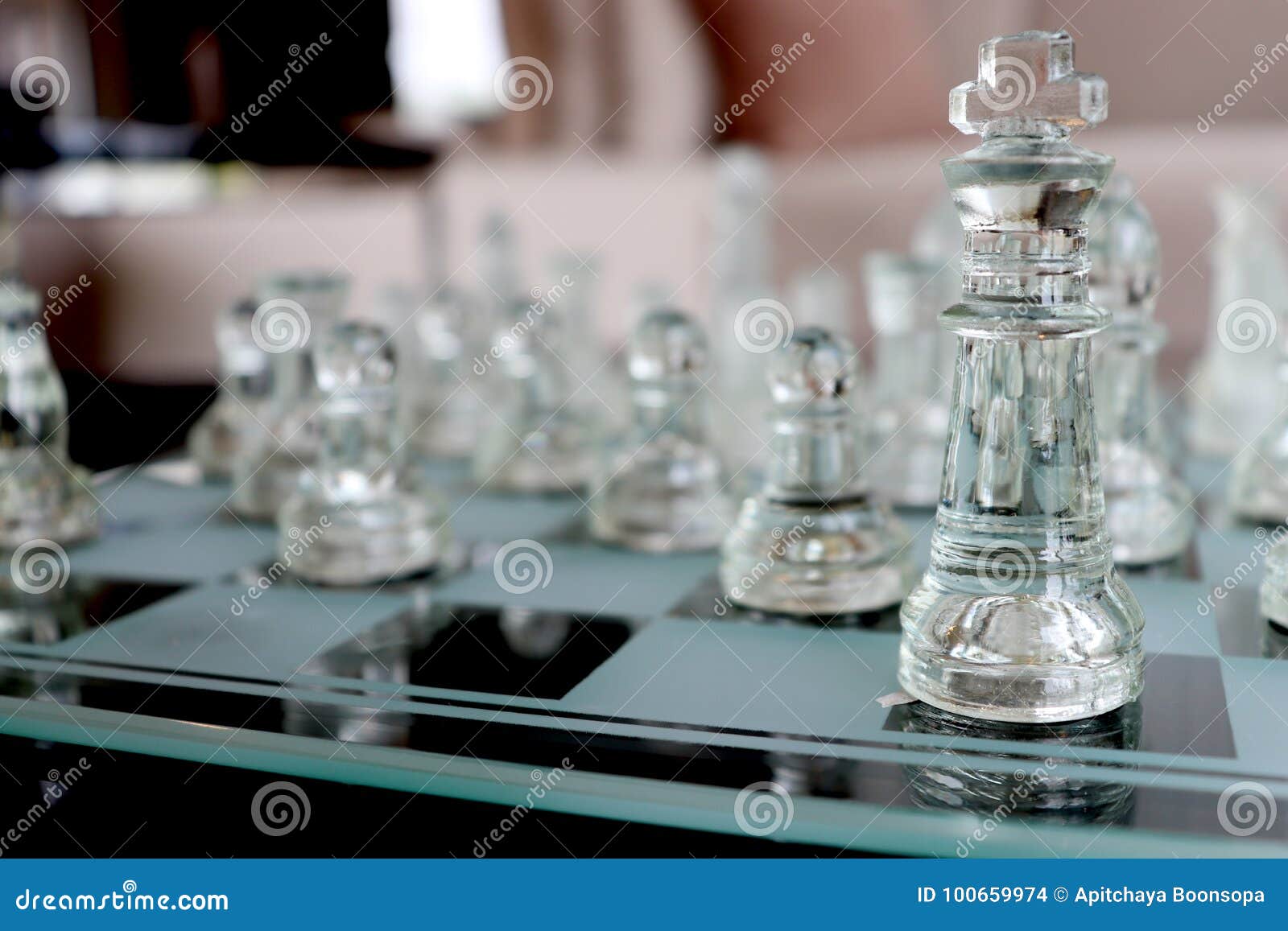 Clear chess set stock photo. Image of life, color, pieces - 100659974