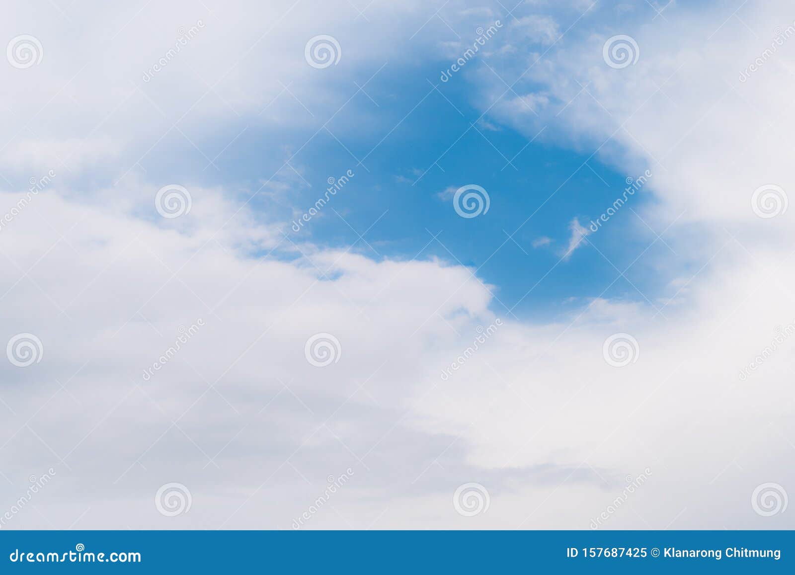 Clear and Clean Cloud in the Sky after Rainy I Stock Image - Image of ...