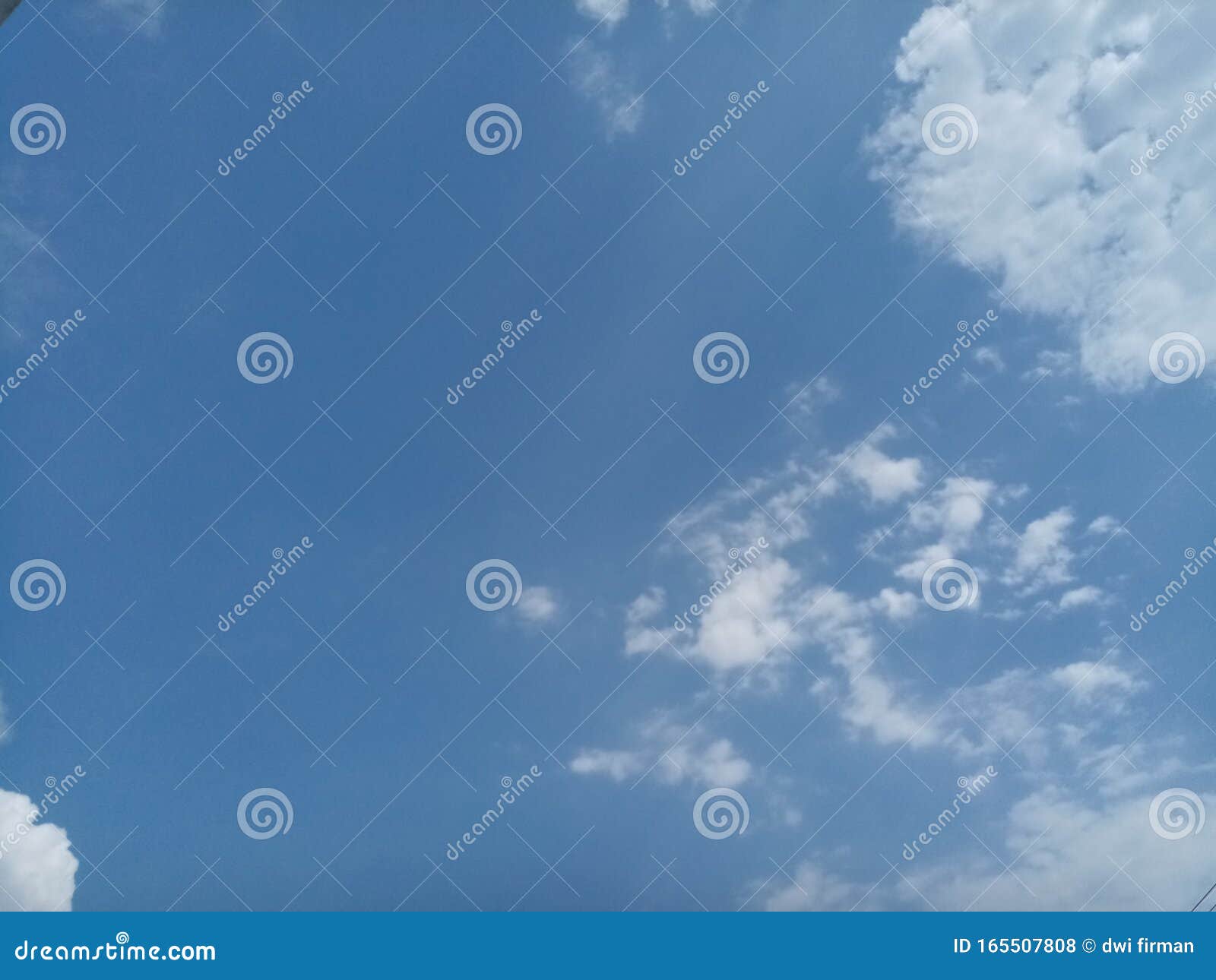 Clear Cloudy Sky. Natural Background Stock Photo - Image of clear ...