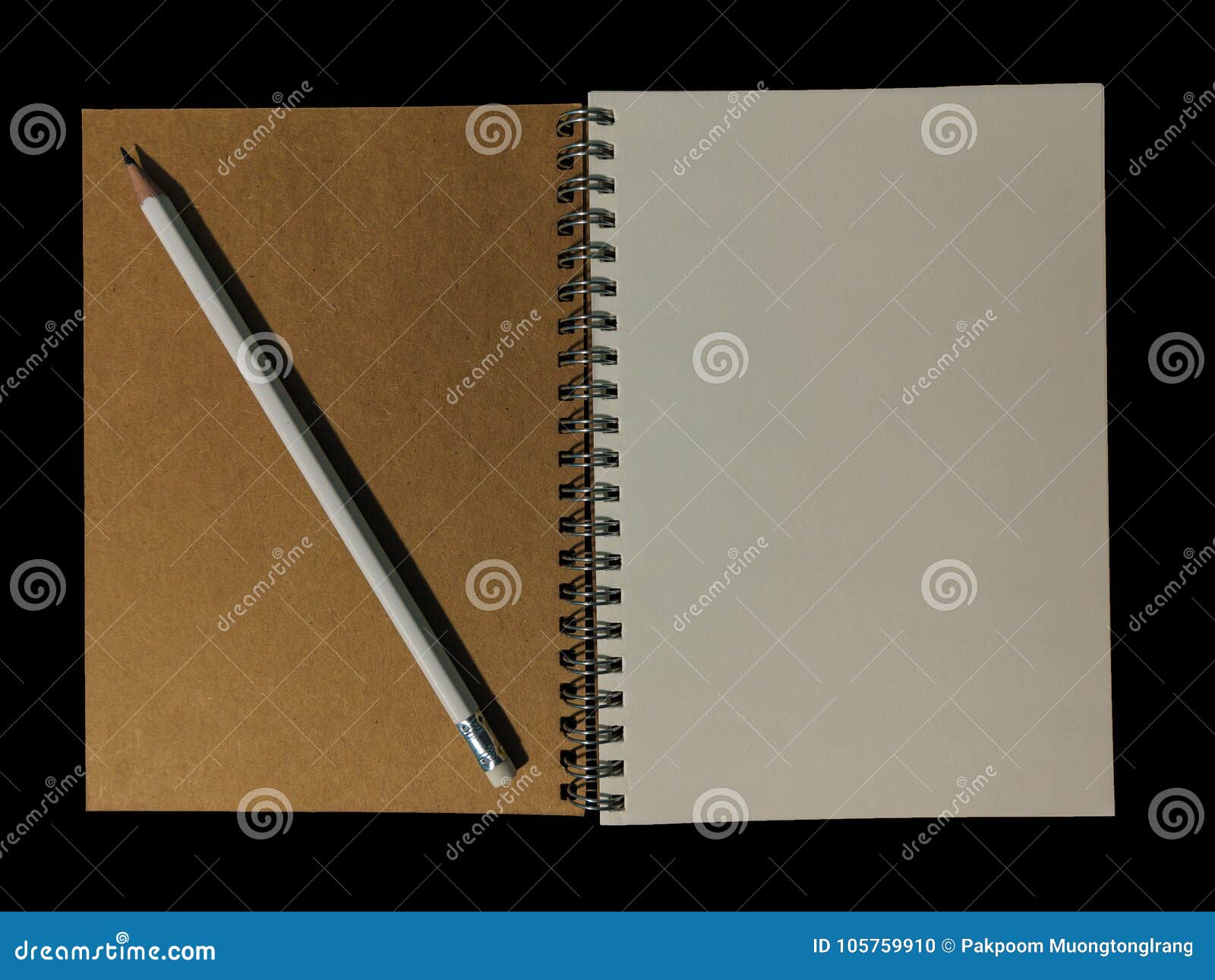 Clear Color Note Book Opened for Note or Lecture Note or Memo for ...