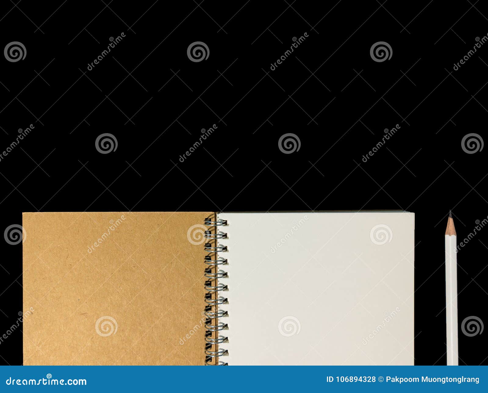 Clear Color Note Book Opened for Note or Lecture Note or Memo for ...