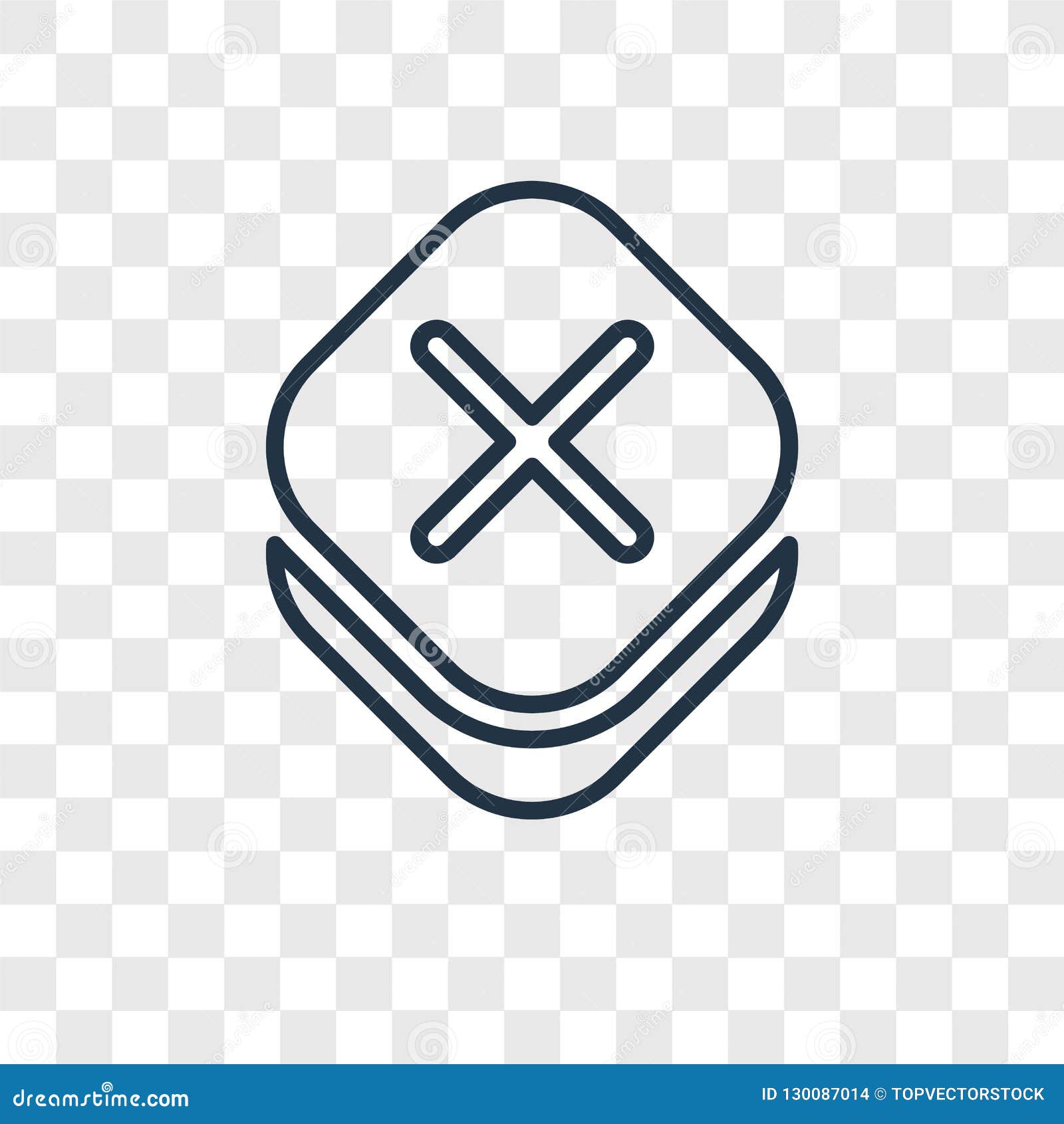 Clear Concept Vector Linear Icon Isolated on Transparent Background ...