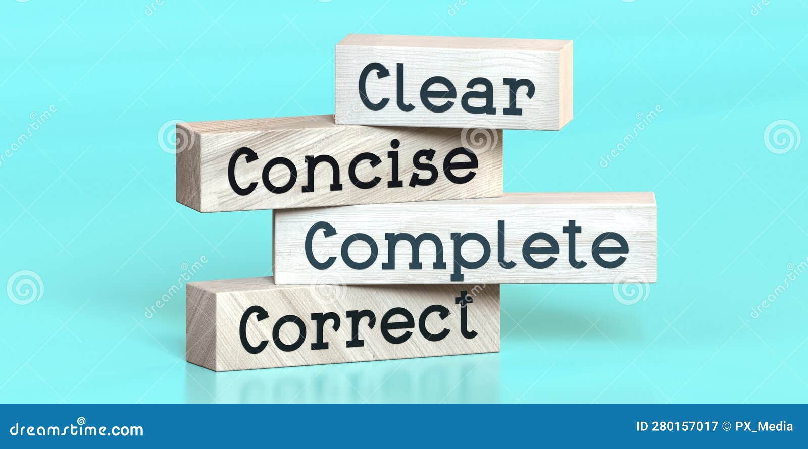 Clear, Concise, Complete, Correct - Words On Wooden Blocks Royalty-Free ... Clear, Concise, Complete, Correct - Words On Wooden Blocks Royalty-Free ...
