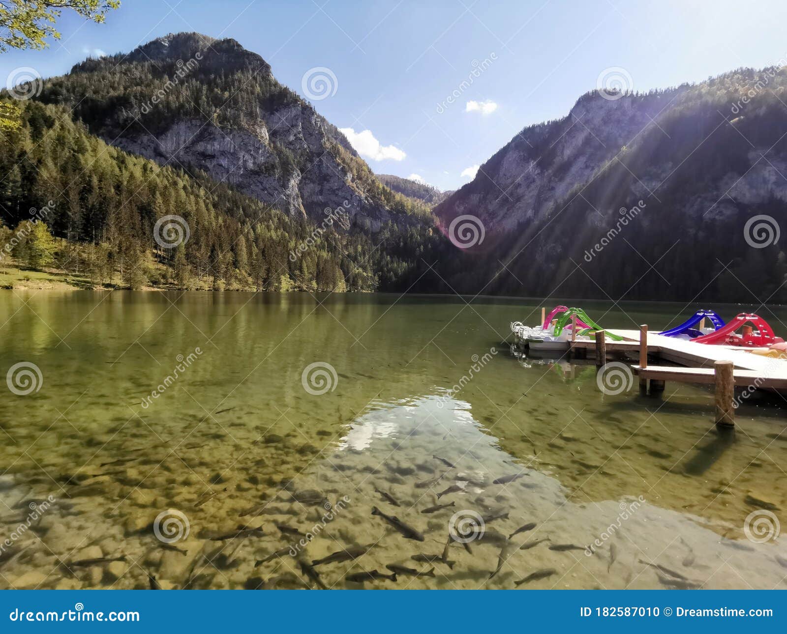 Clear Crystal Water Alpine Lake Beautiful Lake Stock Photo - Image of ...