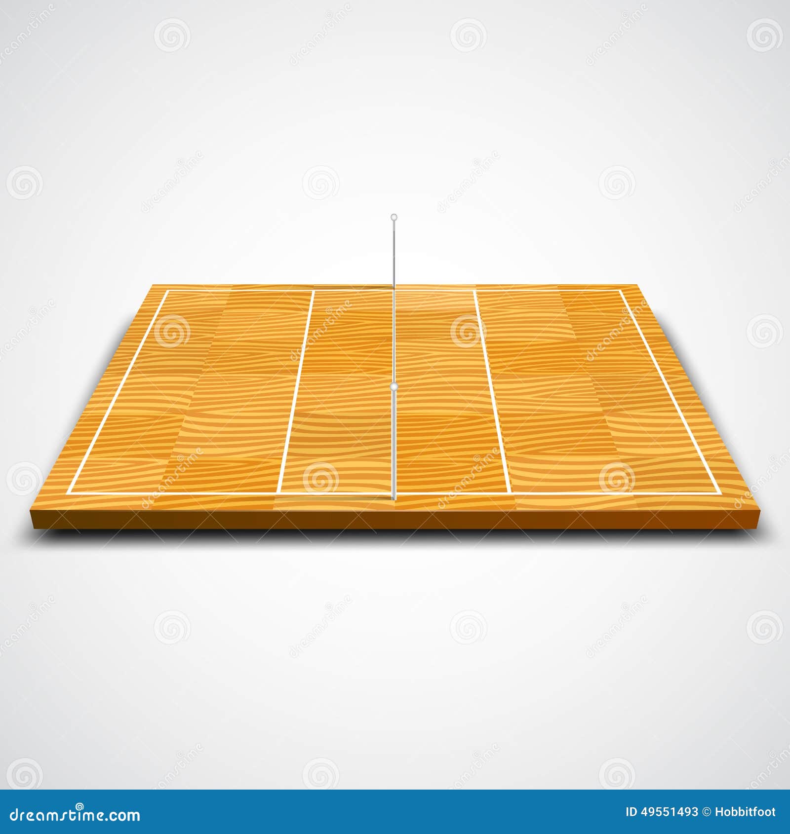 Clear 3d Volleyball Field. Vector Illustration Stock Vector ...