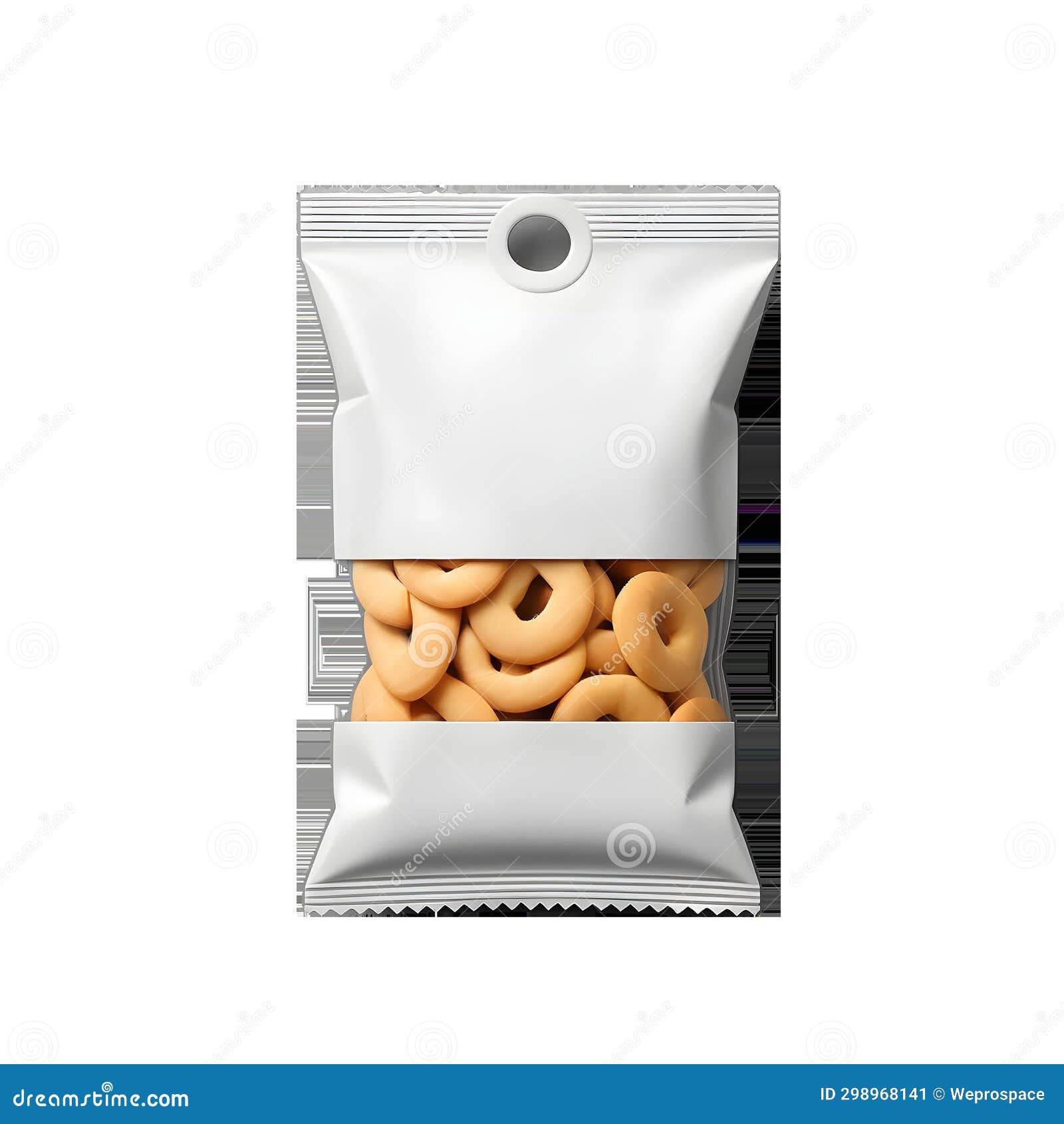 Clear Delight, Top View Blank Plastic Snack Bag Mockup with ...