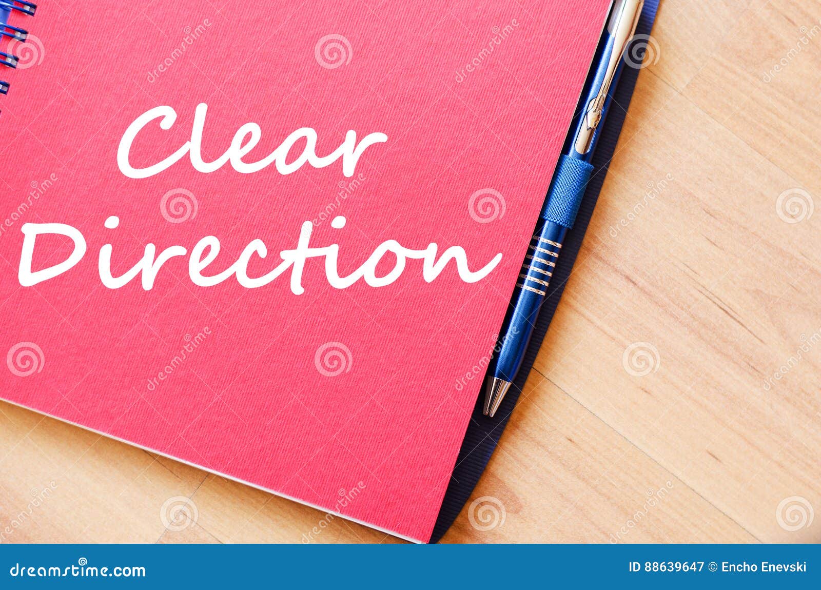 Clear Direction Write on Notebook Stock Image - Image of guide ...