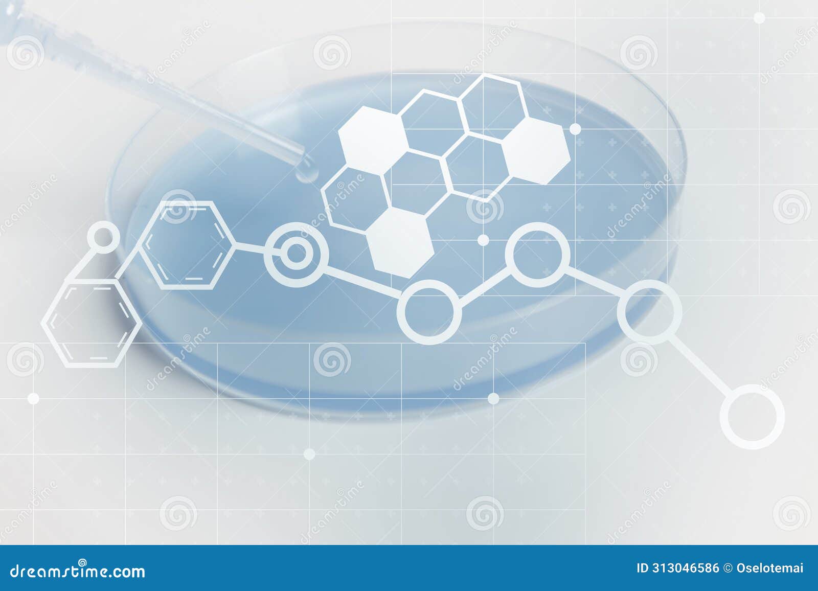 Clear Dishes are Used in Scientific and Medical Experiments Stock Photo ...