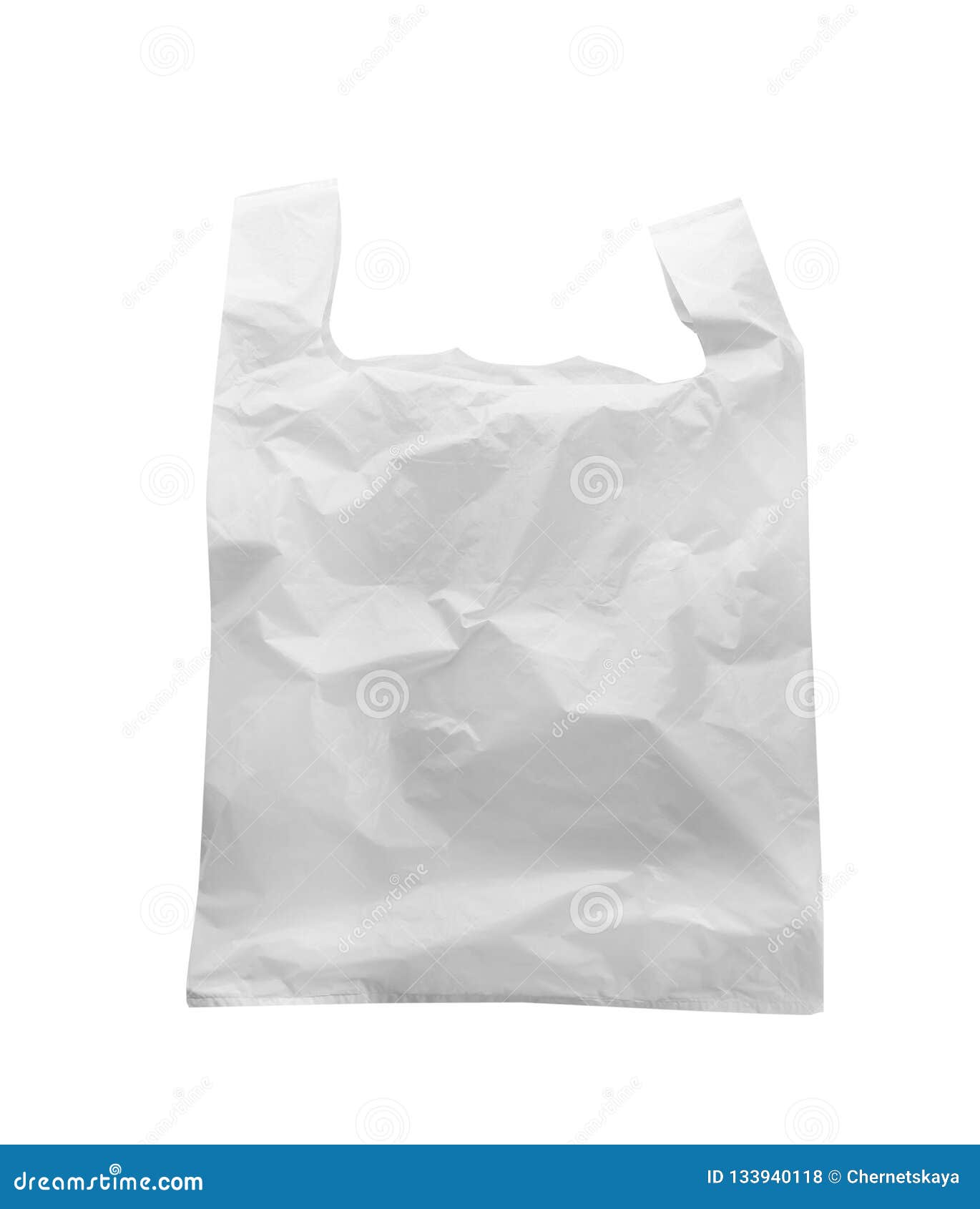 Clear Disposable Plastic Bag Isolated Stock Photo - Image of empty ...