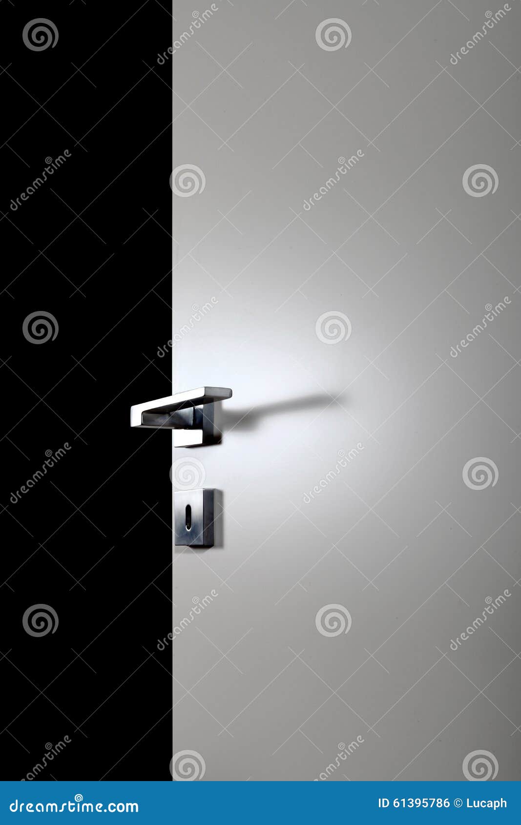 Clear door open a stock photo. Image of perspective, wall - 61395786