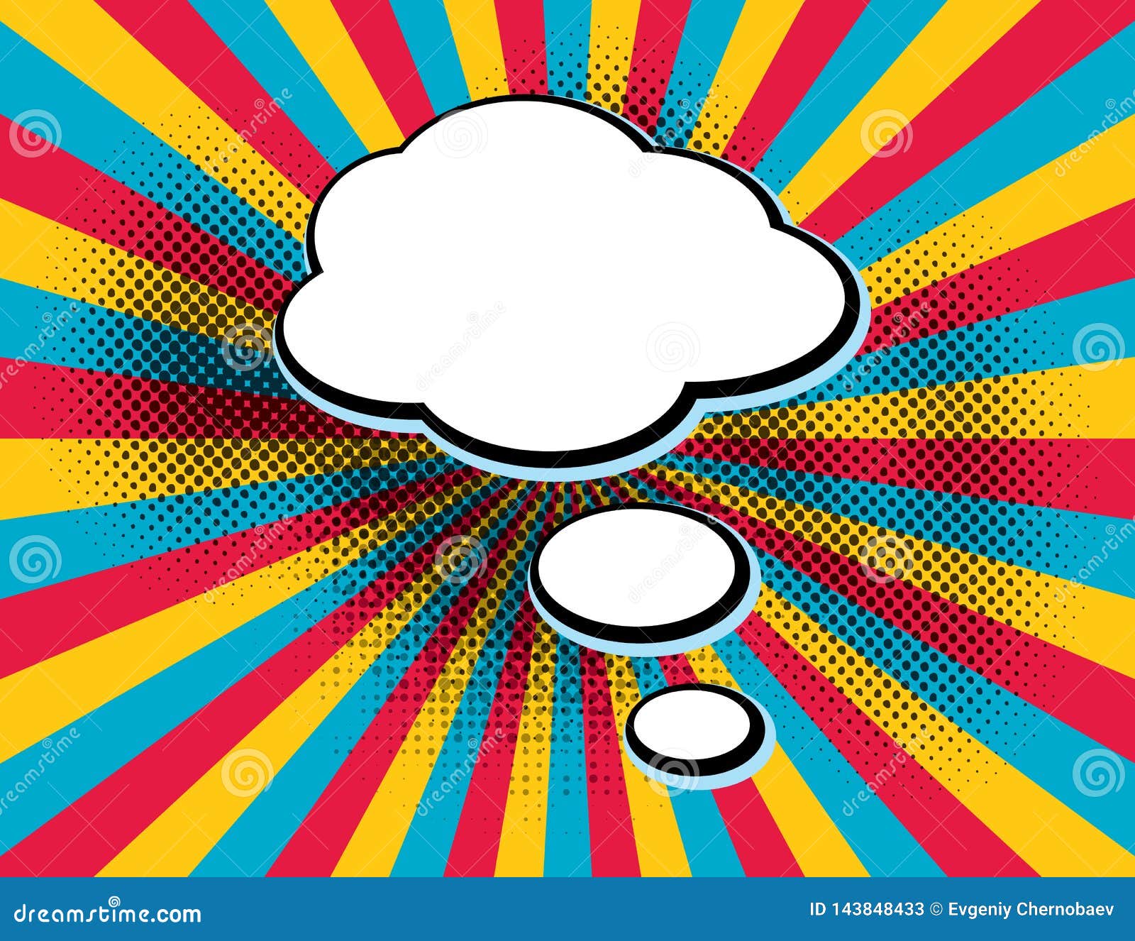 Retro Bubbles Background Cartoon Vector | CartoonDealer.com #6290963