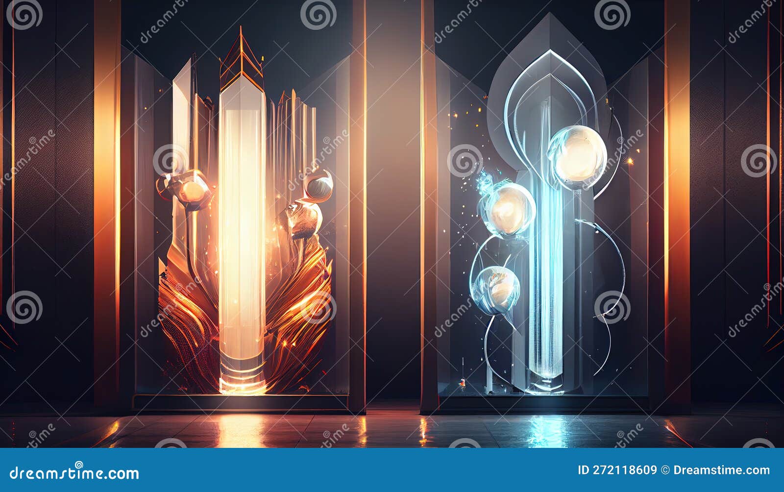 Clear Energy Backdrop. AI Render Stock Illustration - Illustration of ...