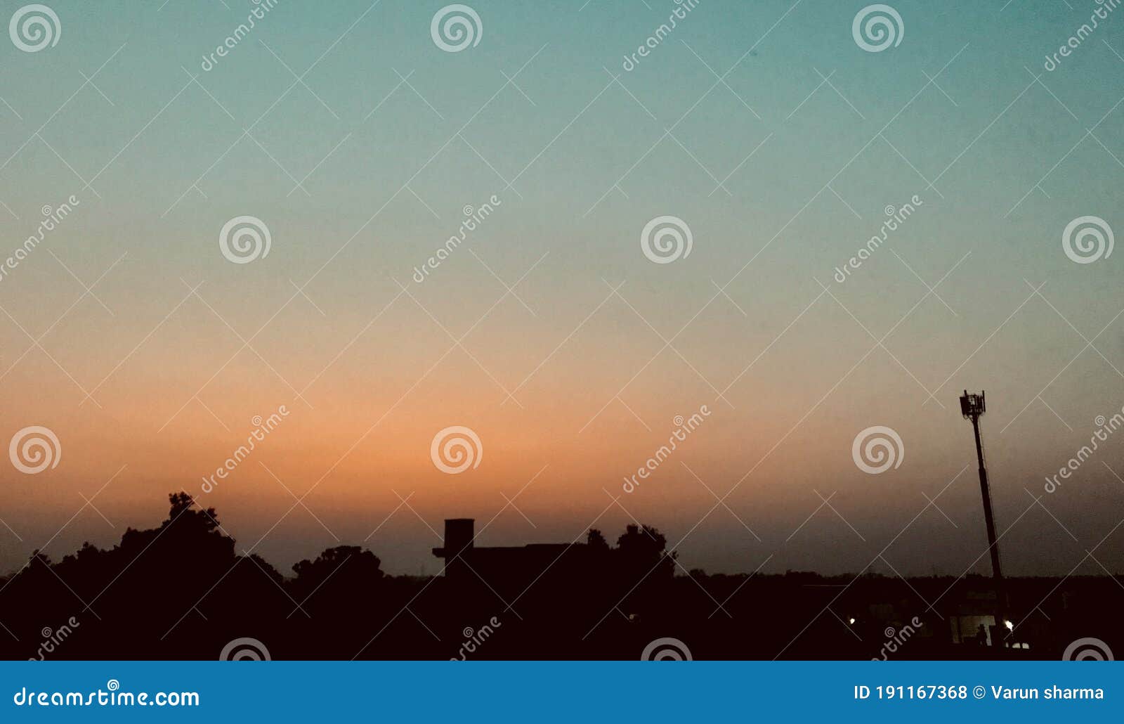 Clear Evening Sky stock photo. Image of mobilephotography - 191167368