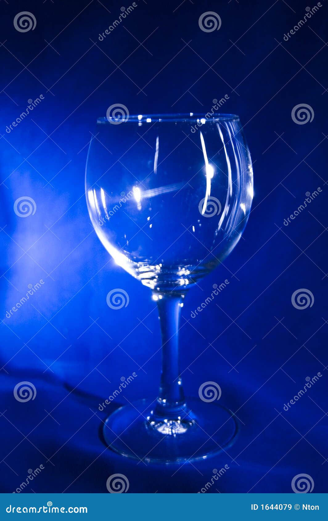 Clear Glass on a Blue Texture Stock Image - Image of texture, night ...
