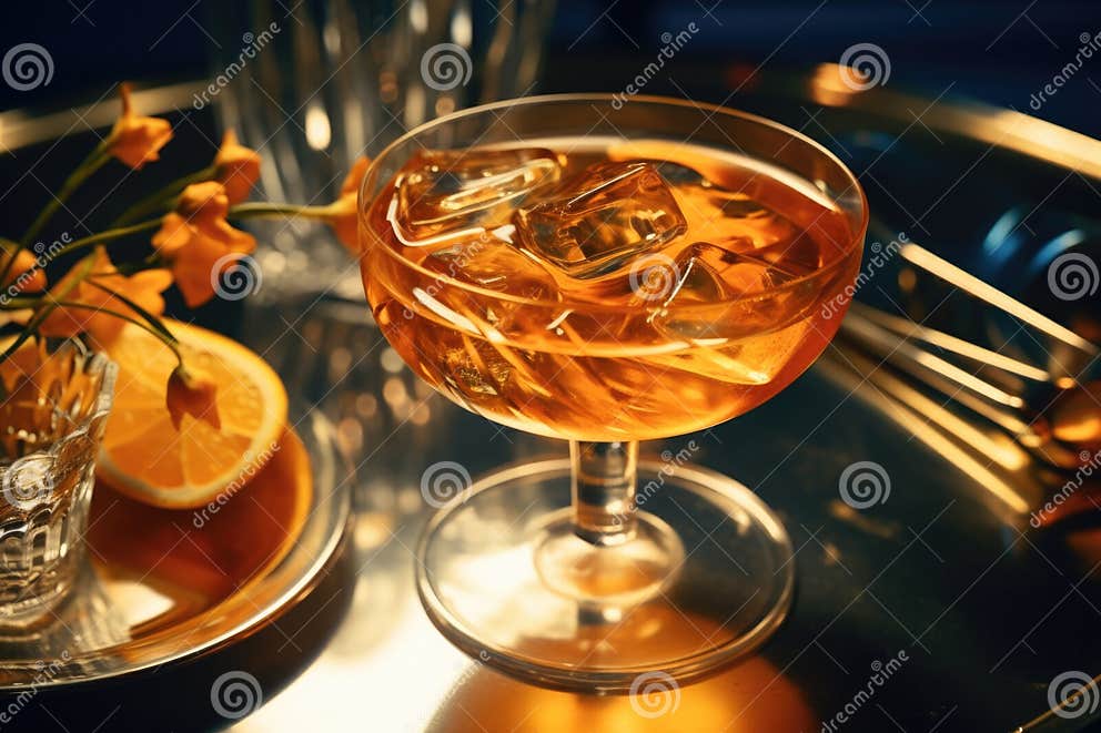 Clear Glass Filled with Liquid on Table, Suitable for Various Concepts ...