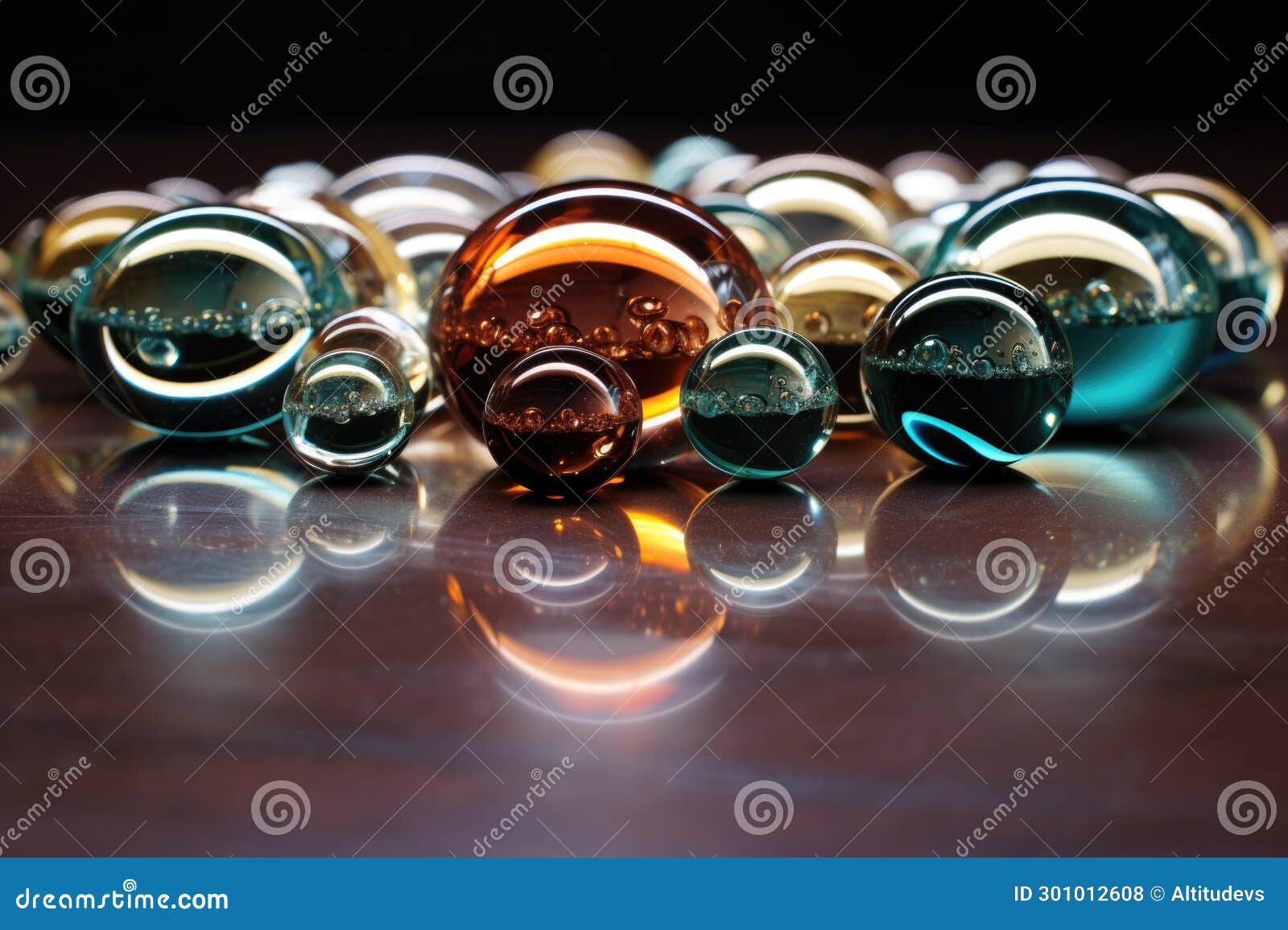 Glass Marbles Cartoon Vector | CartoonDealer.com #7572759