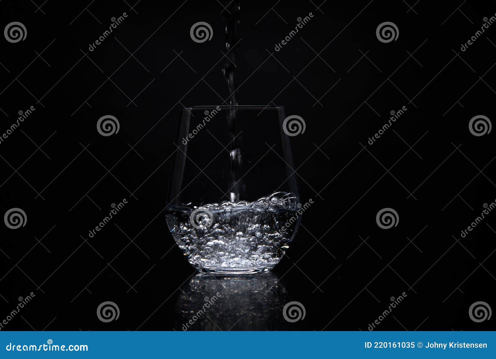 A Clear Glass of Purified Water on Table Stock Image - Image of plain ...