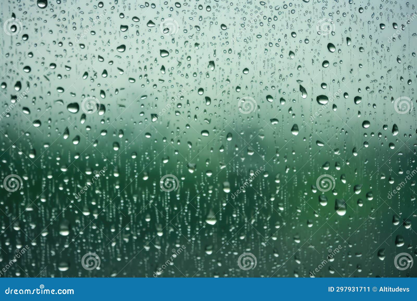 Clear Glass Surface with Rain Droplets Stock Image - Image of element ...