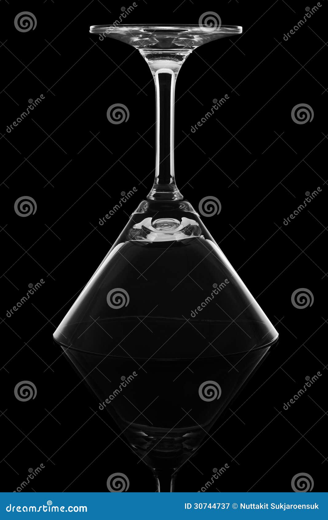 Clear Glass upside down stock image. Image of light, vertical - 30744737