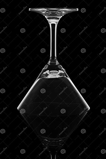Clear Glass upside down stock image. Image of light, vertical - 30744737