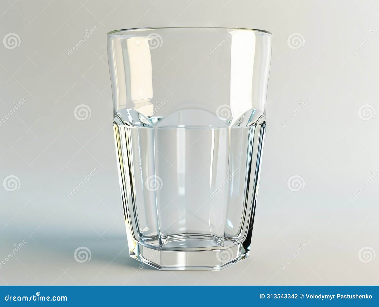 A Clear Glass with a White Background Stock Photo - Image of material ...