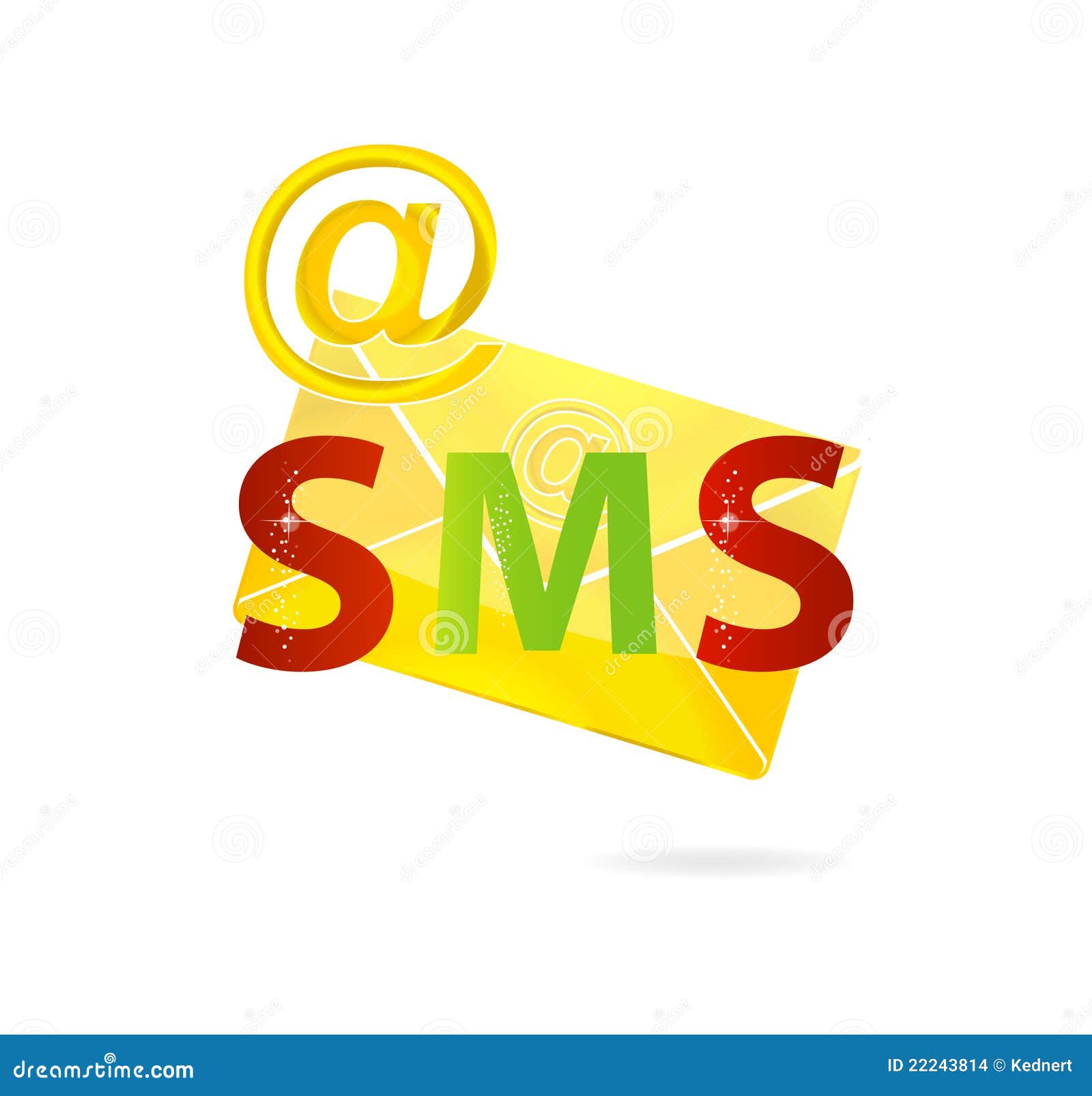 Clear Gold Mail Icon Message Isolated Stock Vector - Illustration of ...