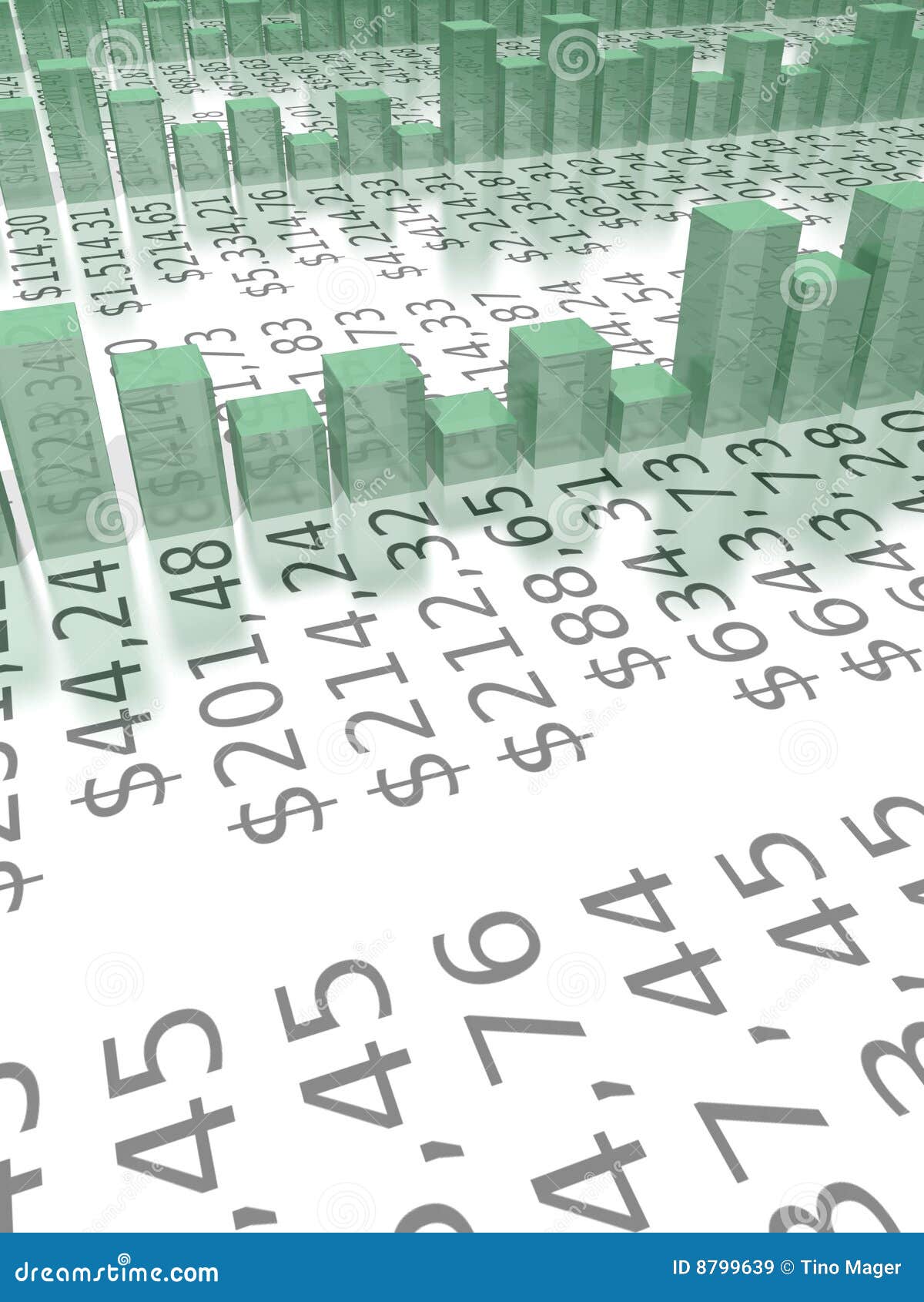 Clear Graph on Dollar Report Stock Illustration - Illustration of cash ...