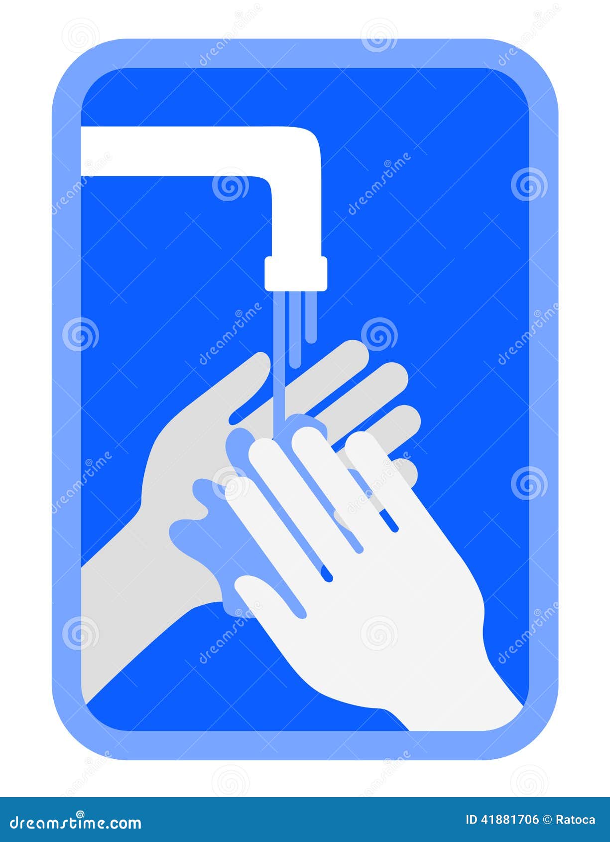 Clear hands stock vector. Illustration of palm, clean - 41881706