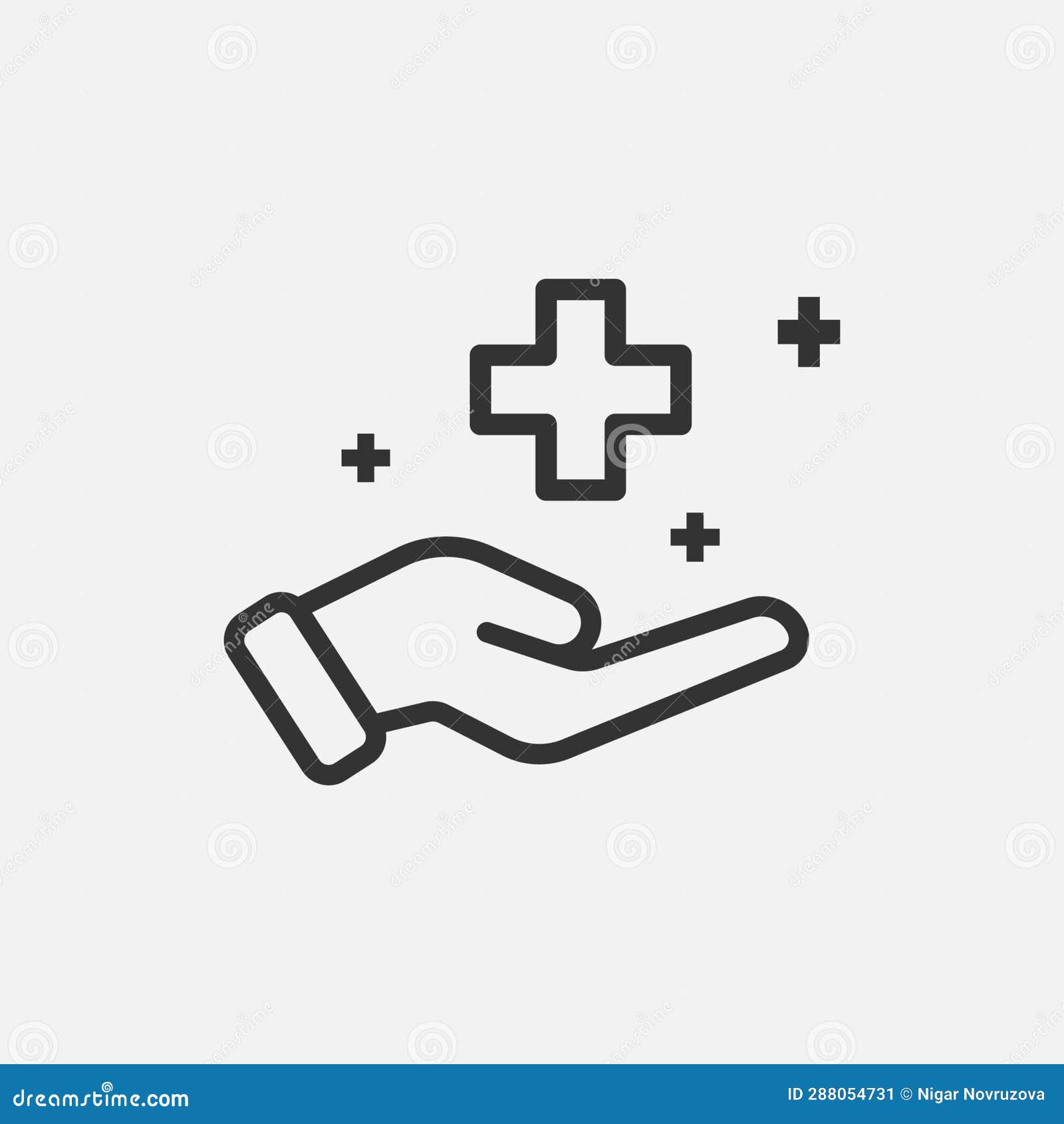Clear Hands Icon Vector. Linear Style Sign for Mobile Concept and Web ...