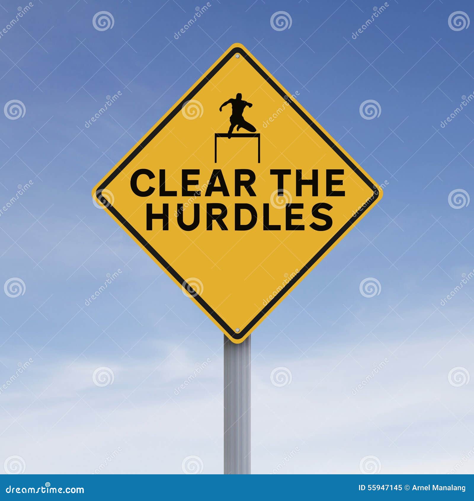 Clear the Hurdles stock image. Image of obstacles, trials - 55947145