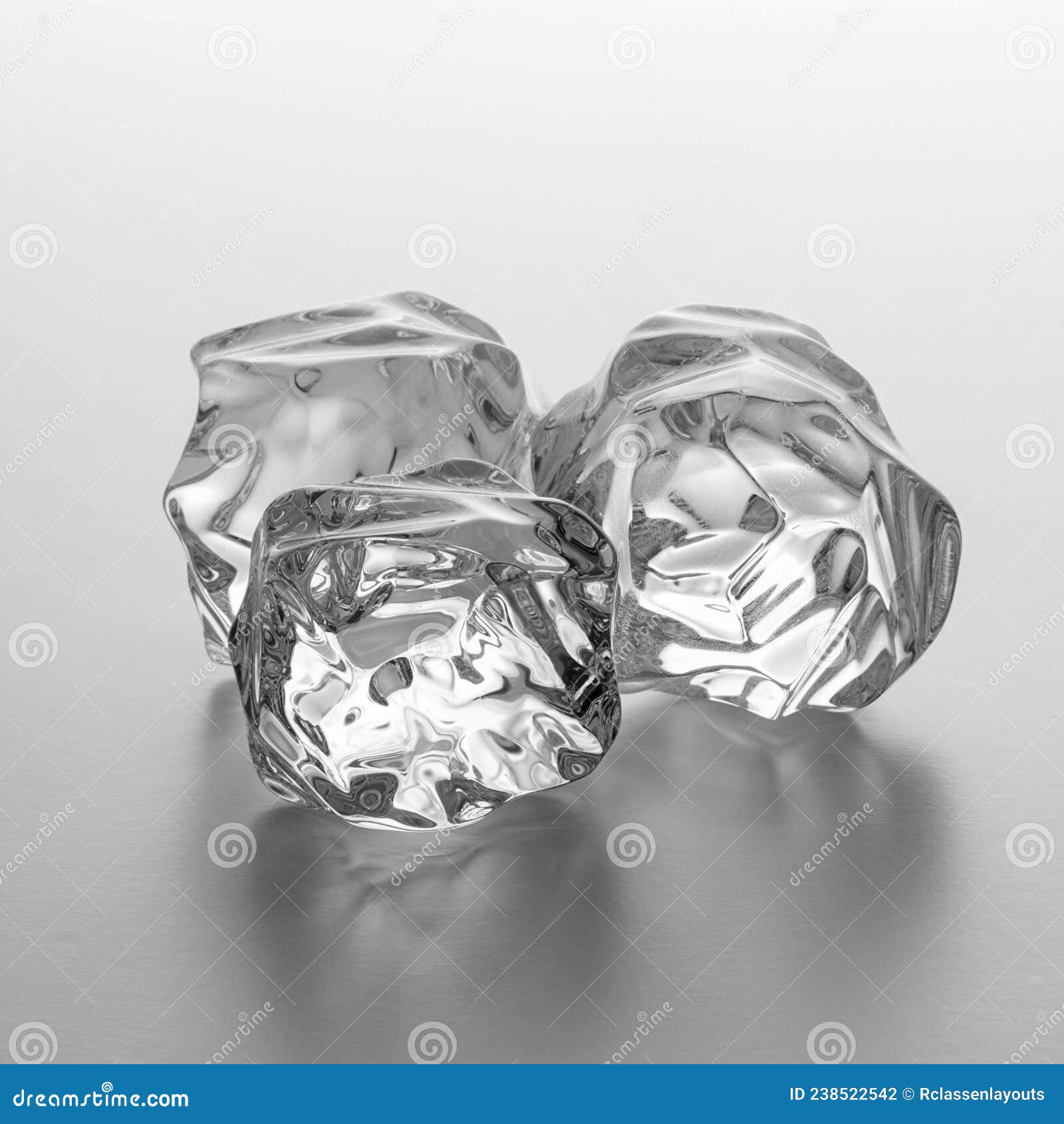 Clear ice chunks stock photo. Image of cool, cubes, frozen - 238522542